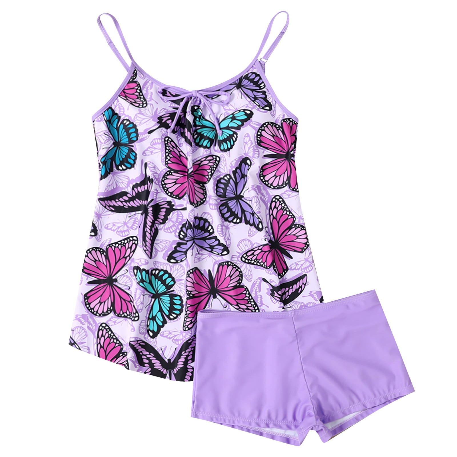 Szxzygs Womens Swimsuits Two Piece With Shorts Summer Womens Retro