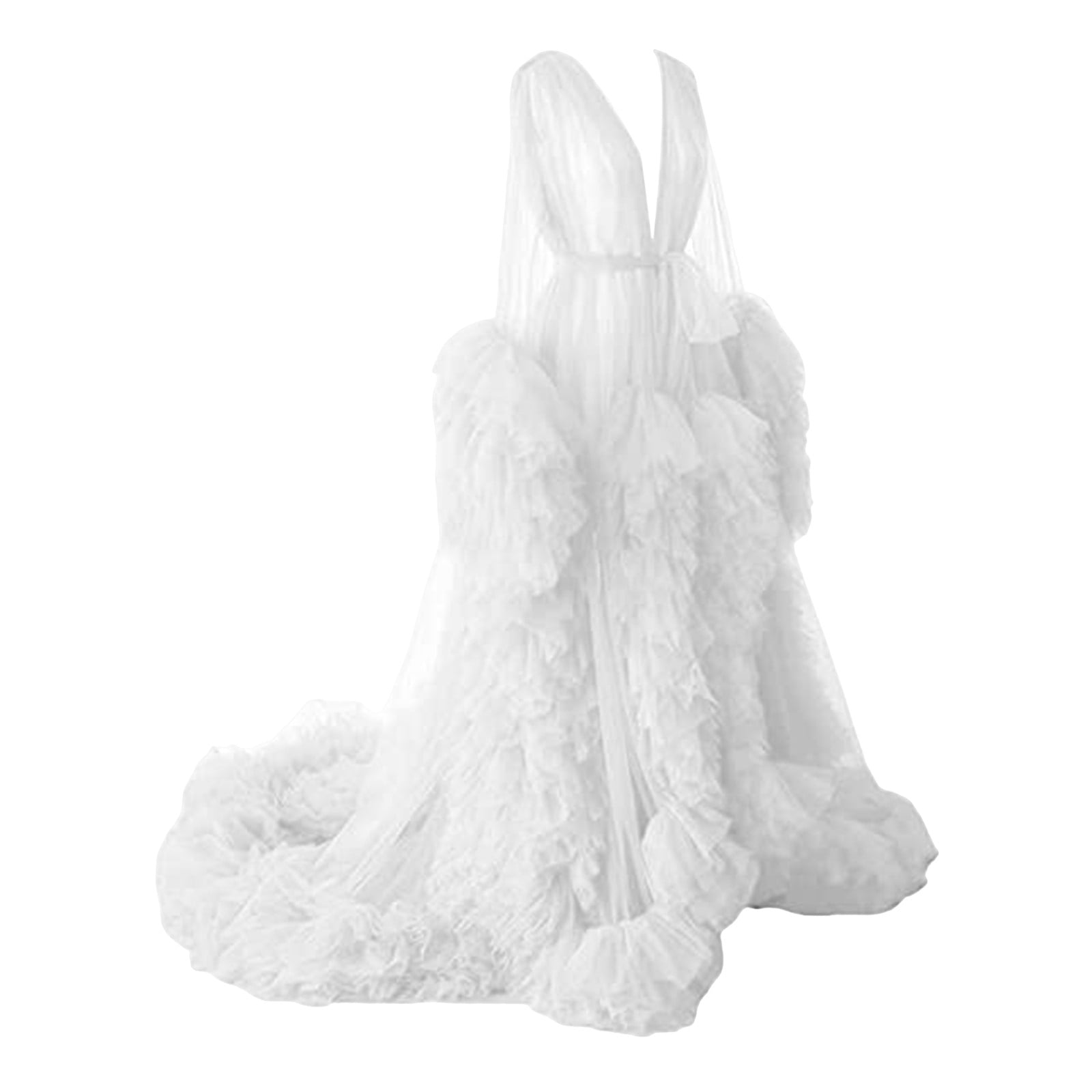 SZXZYGS formal Dresses for Women Ladies Dressing Gown Sheer Long Robe ...