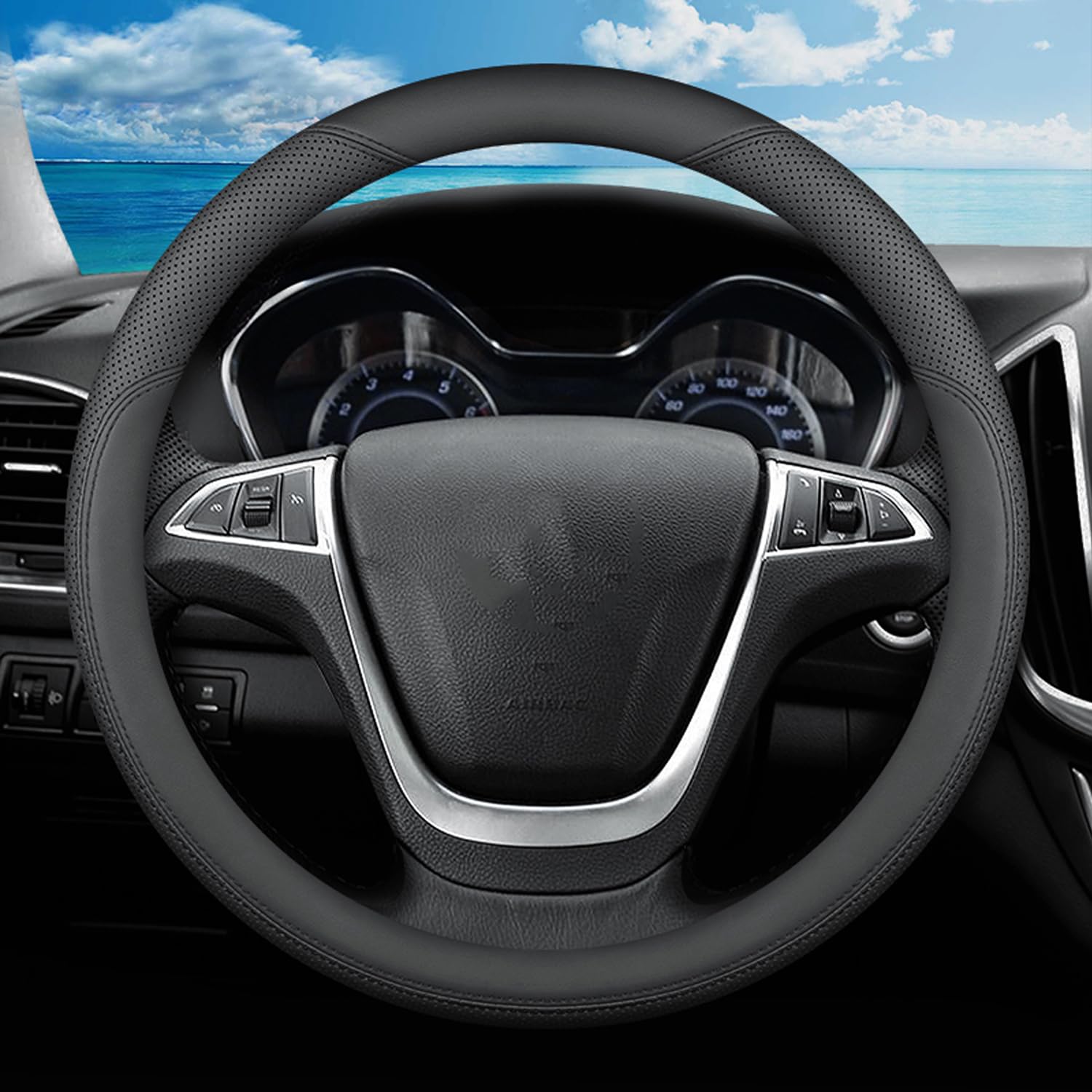 SZYUCHEN Steering Wheel Cover for GMC Sierra 1500 HD 3500 HD Yukon ...