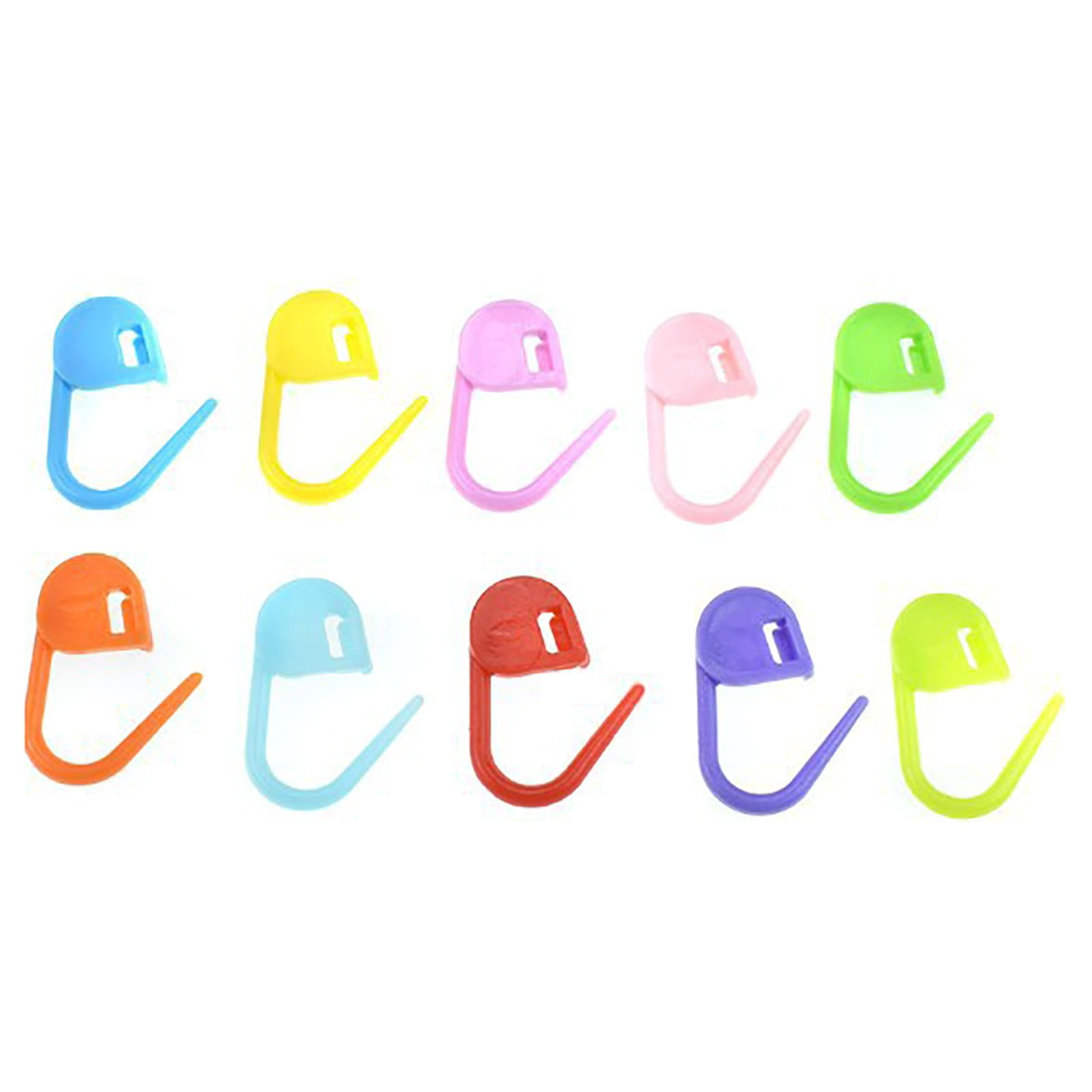 SZYXZSY 100Pc Marker Random Color Fasteners Buckles Plastic Knitting ...