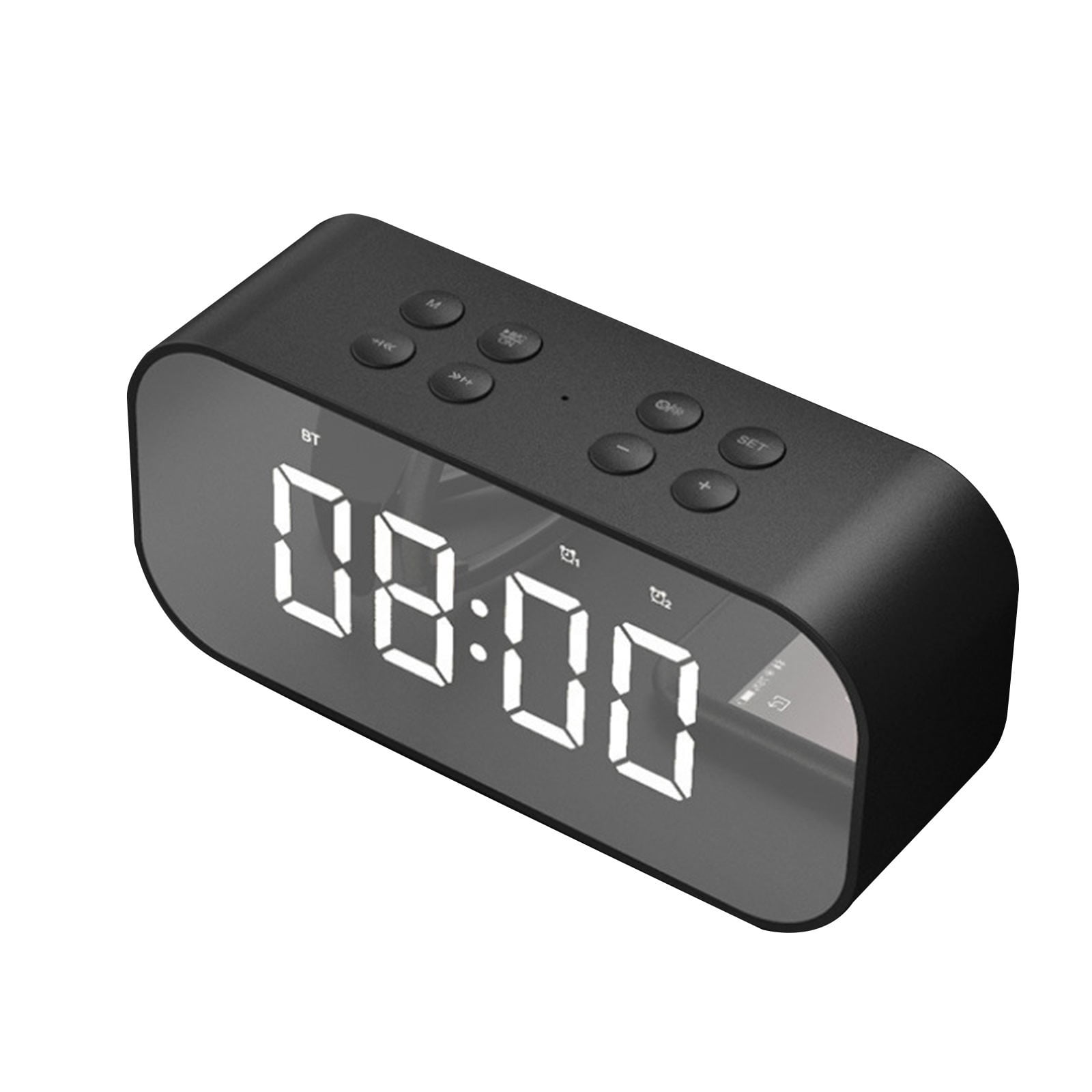 SZYXZSY Clock Speaker Mini Creative Clock Portable Plug In Card Heavy ...