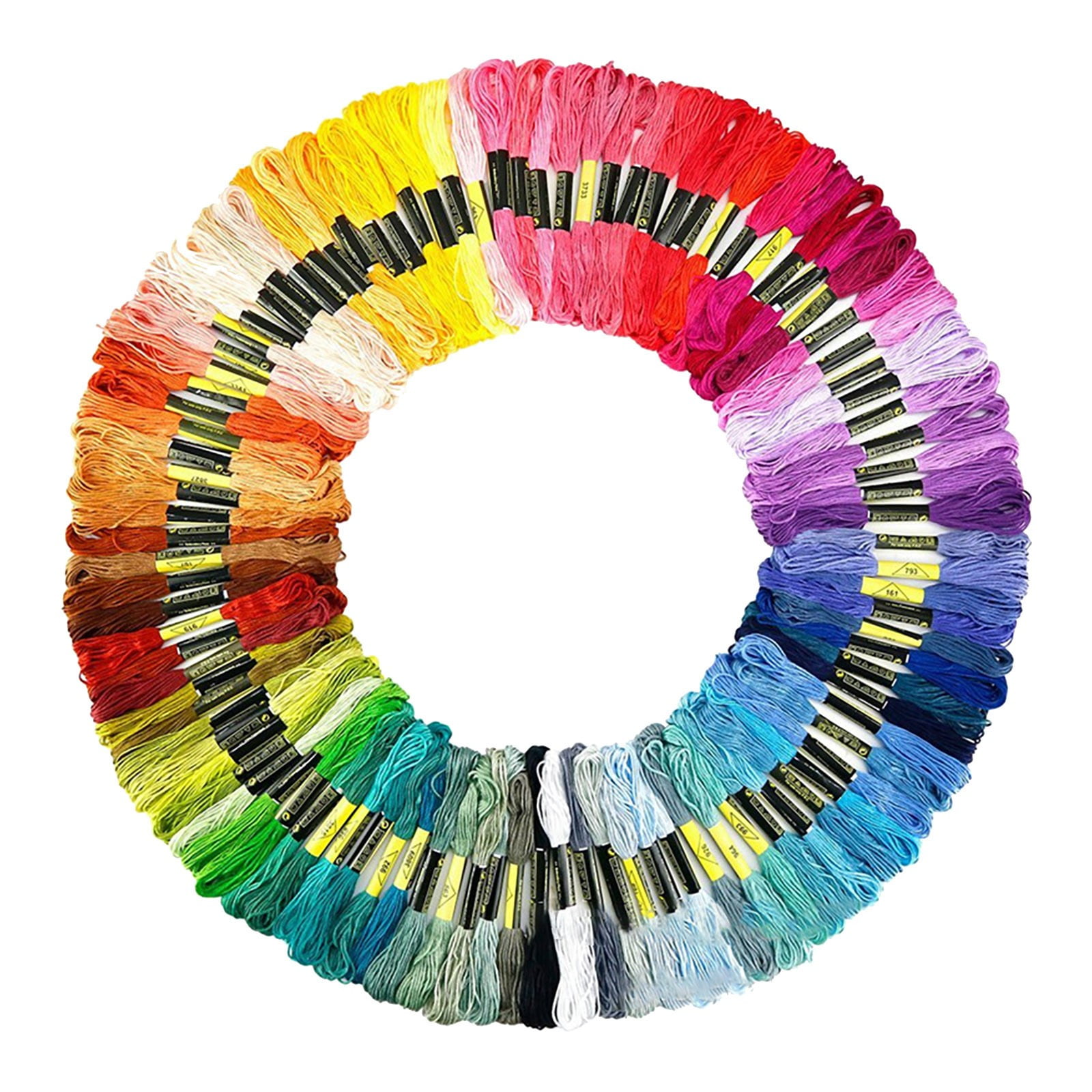 SZYXZSY Premium Rainbow Color Embroidery Threads Rainbow Color ...