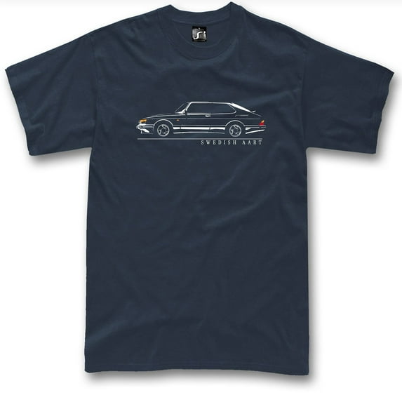 Saab 900 Turbo Fans T-shirt, Cool T Shirt, Sweden Classic Car Tee ...