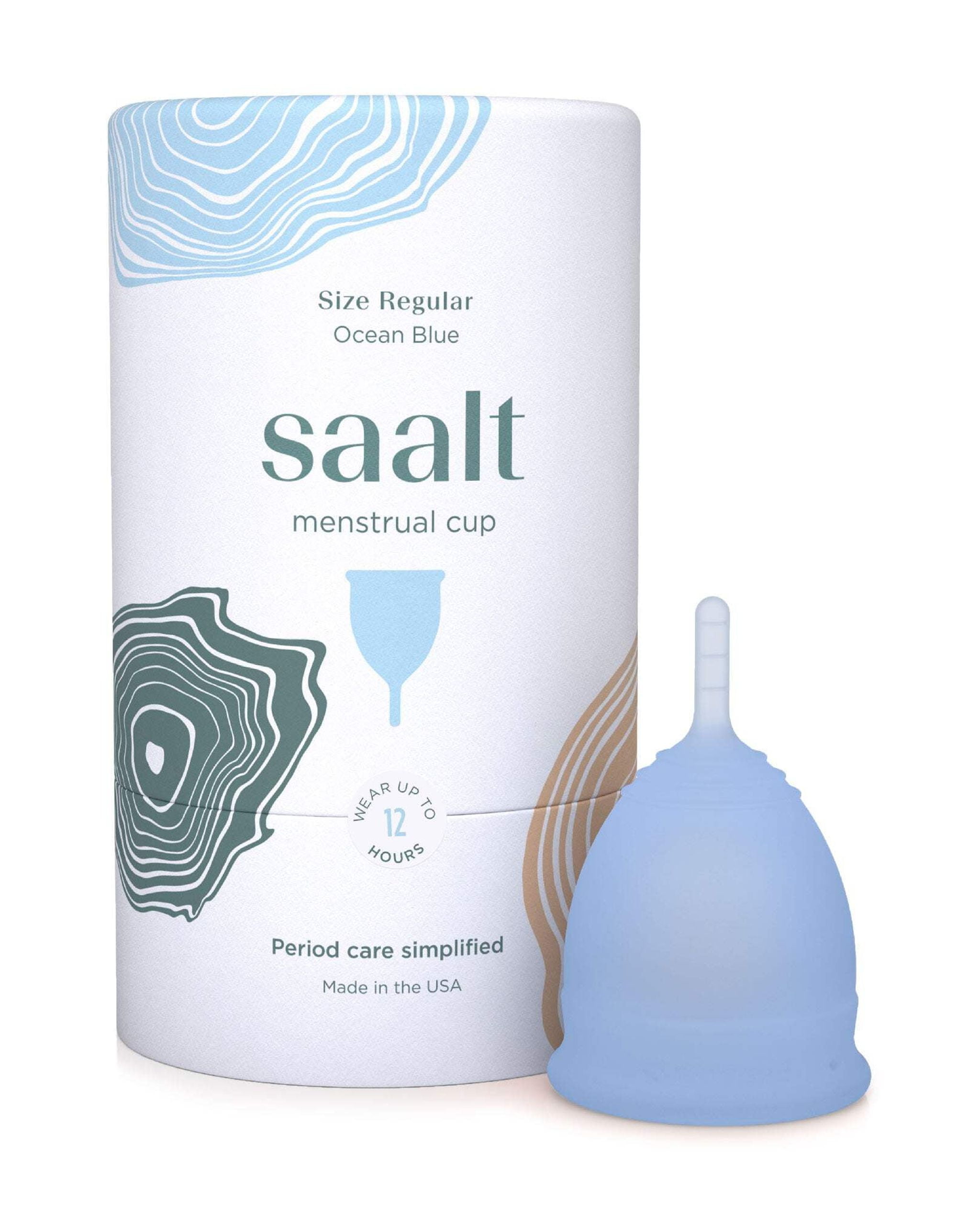 Saalt Menstrual Cup Regular Size - Comfortable 12 Hour Wear - Soft ...