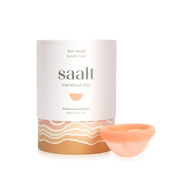 Saalt Small Menstrual Disc - Soft, Reusable, Medical-Grade Silicone, 12 ...