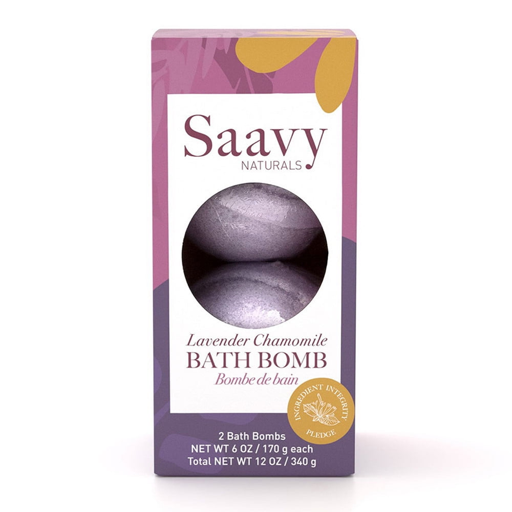 Saavy Naturals Bath Bomb, Lavender Chamomile, 12 Oz, 2 Pack - Walmart.com