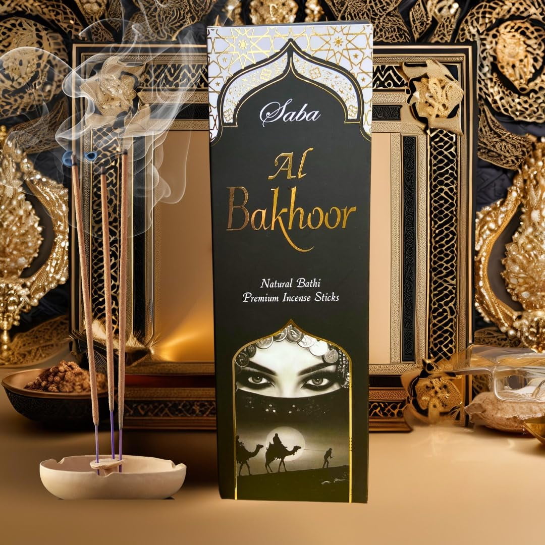 Saba Al Bakhoor Natural Premium Incense Sticks Pack of 3 - Walmart.com
