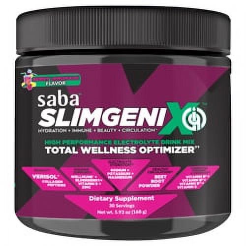 Saba SlimGenix IQ -Immune, Hydration, Blood Flow, Beauty, Vitamins C, D ...