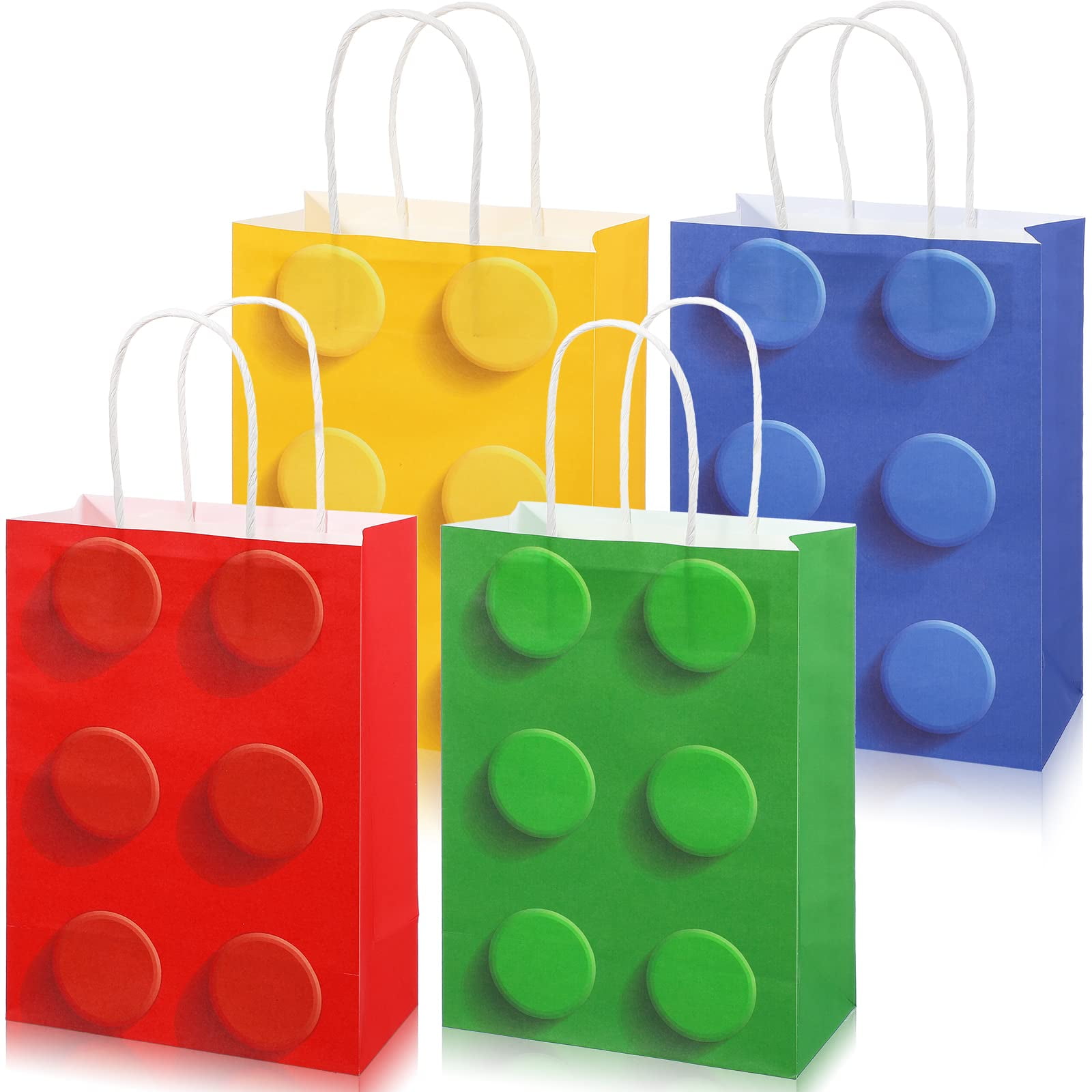 Sabary 12 Pieces Building VTF5 Block Party Favor Gift Bags, Bricks ...