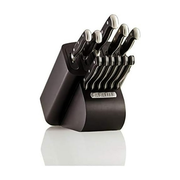Sabatier Self-Sharpening Edgekeeper Pro 12-Piece Forged Triple Rivet ...