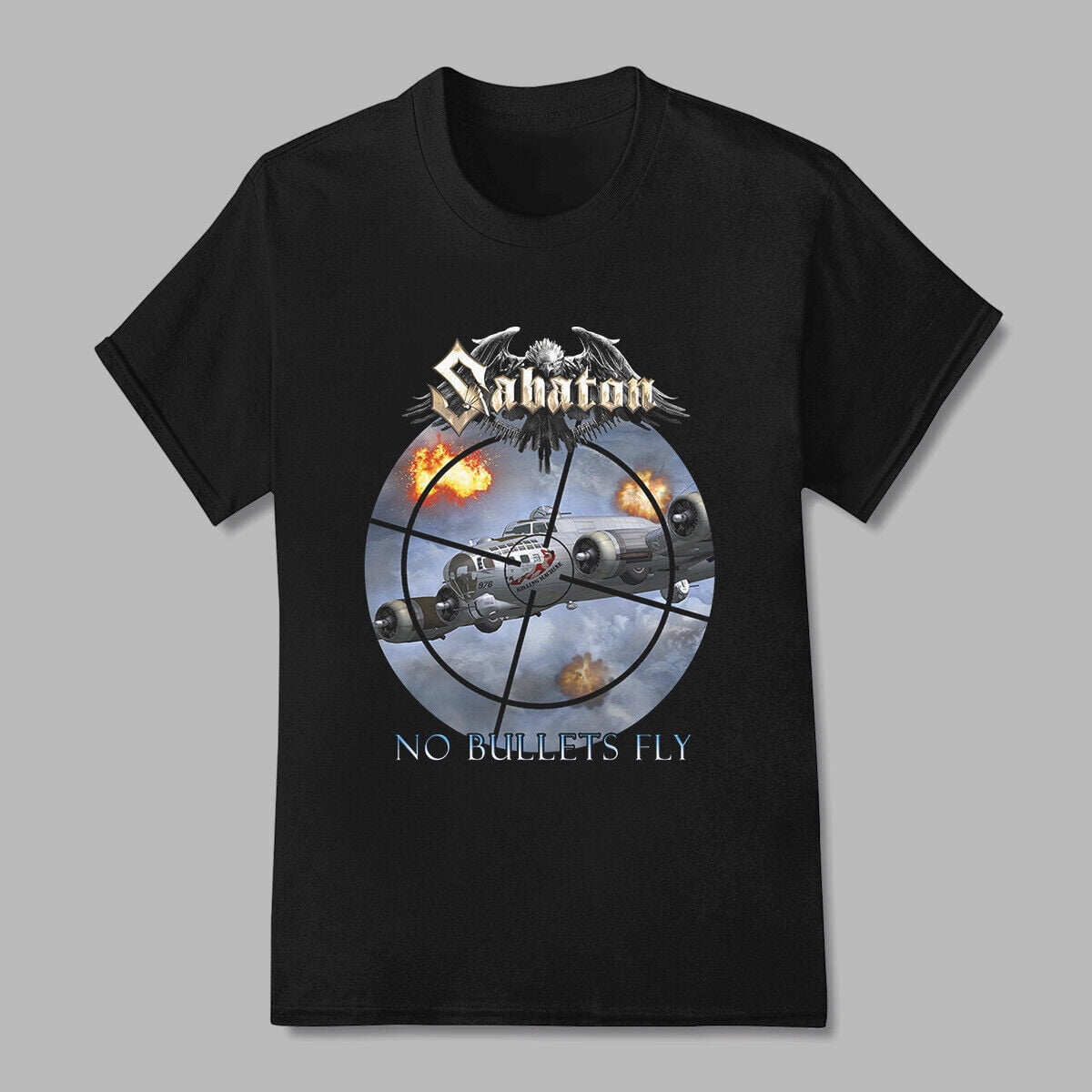 Sabaton - No Bullets Fly Album Cover T-Shirt - Walmart.com