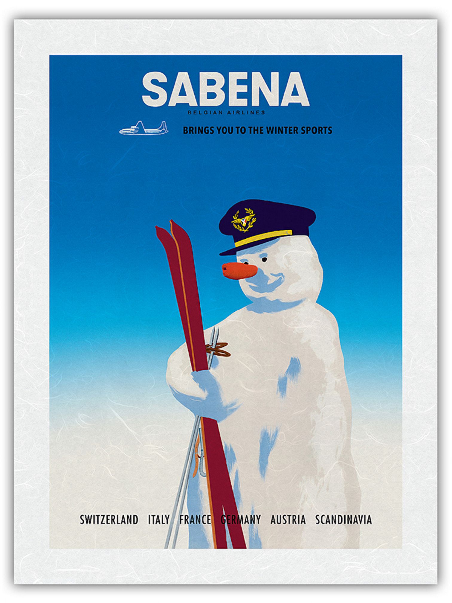 Sabena Brings You to The Winter Sports - Sabena Belgian World Airlines ...