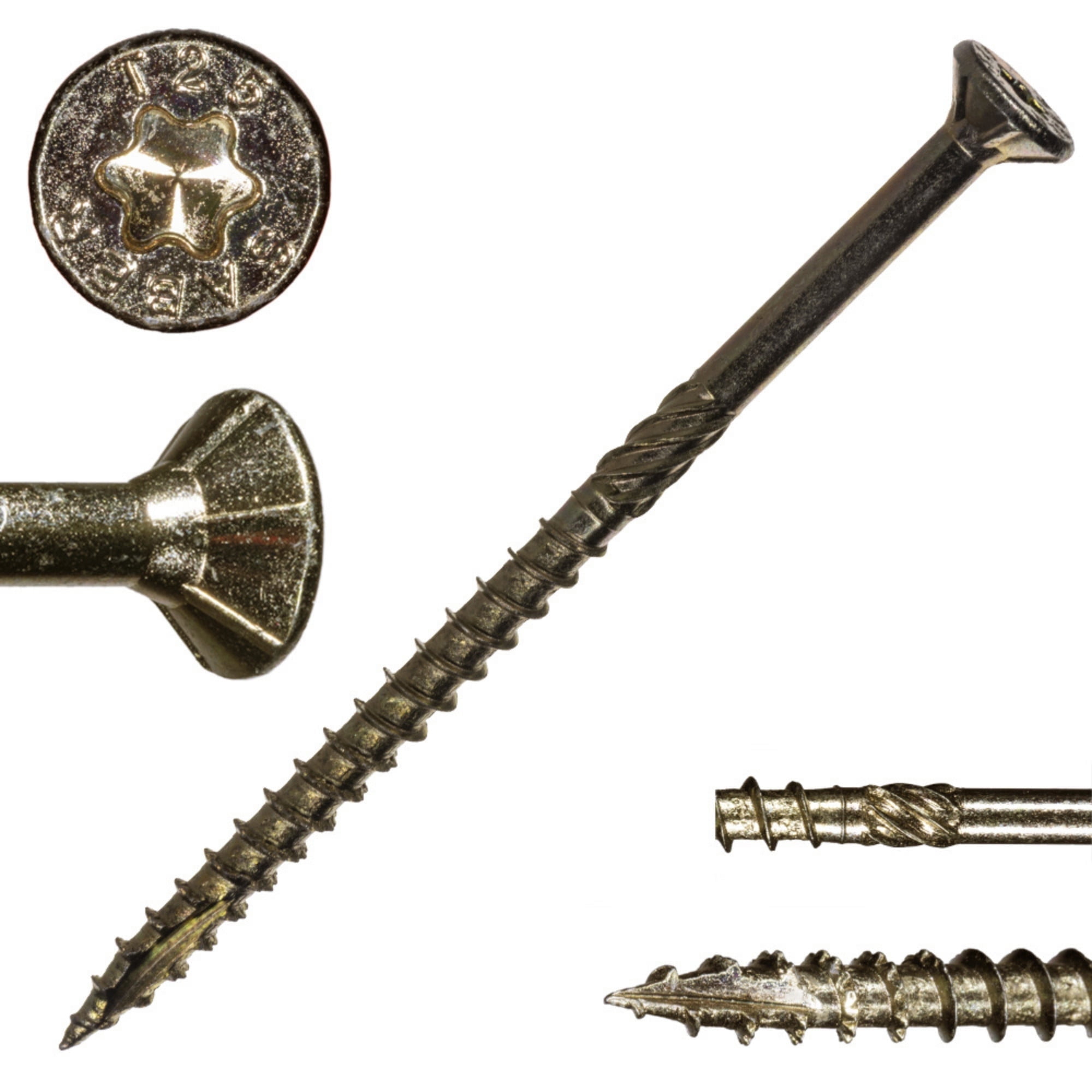 Saber Drive #10 x 3-1/2" Multi-Purpose Construction Screws, 272 Pieces ...