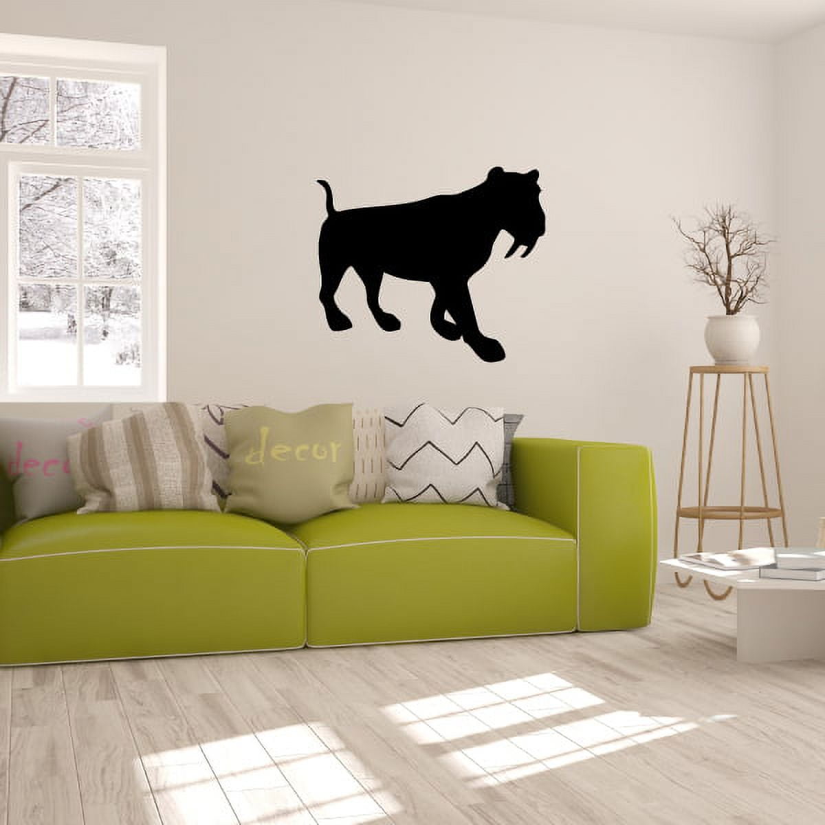 Saber Tooth Tiger Decal - 36 Inches - Walmart.com
