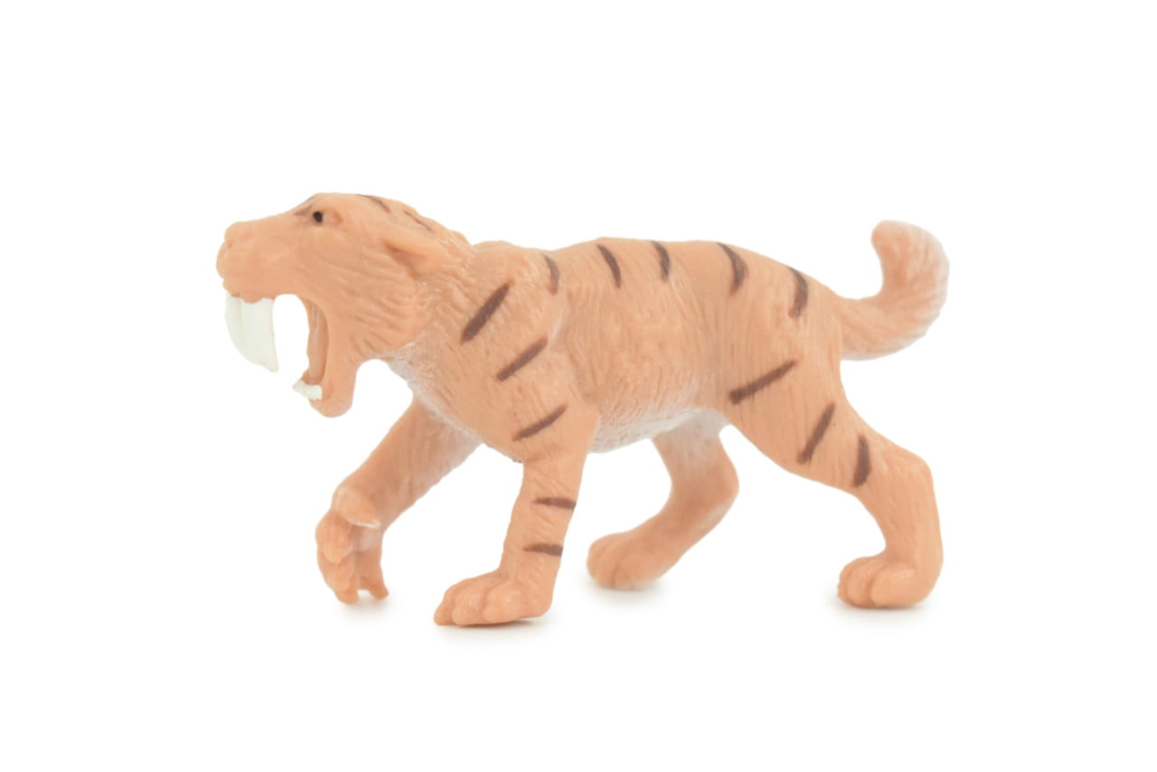 Saber-toothed Cat, Smilodon, Ice Age Mammal, Rubber, Educational ...