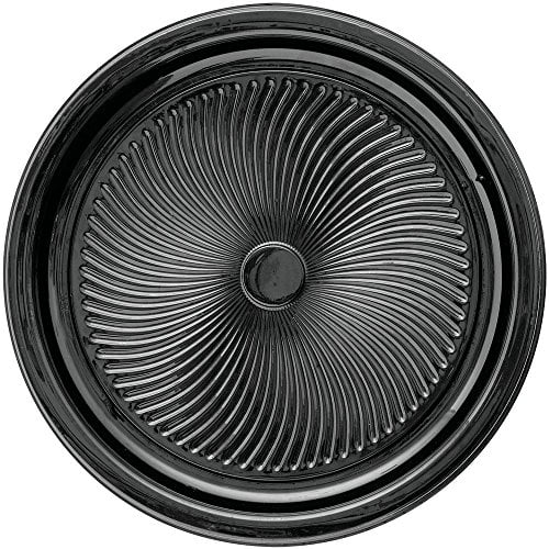 Sabert Nova Plus 16" Round Platter Tray, Black, 9516 | 36/Case ...