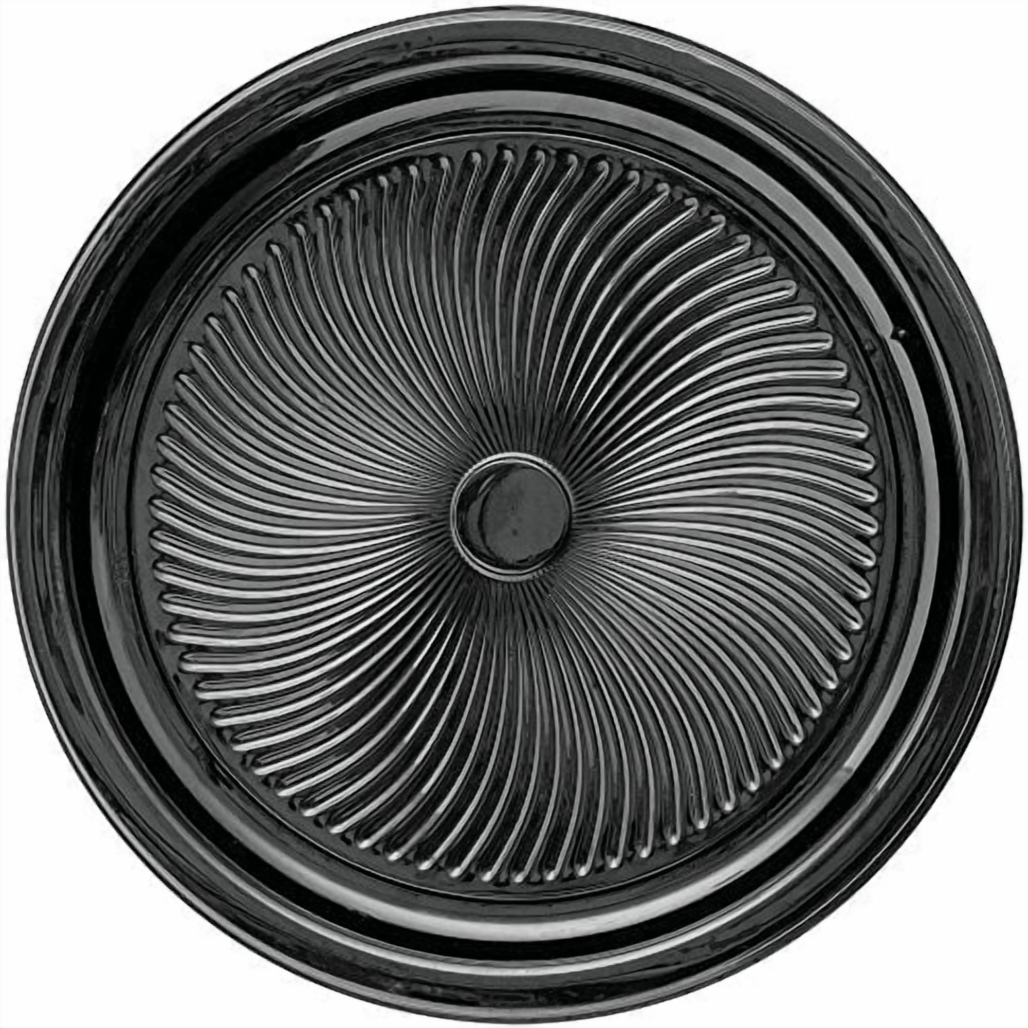Sabert Nova Plus 16" Round Platter Tray, Black, 9516 | 36/Case ...