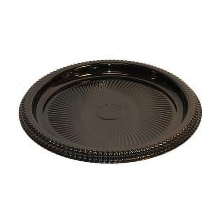 Sabert Nova Plus 18" Round Platter Tray, Black, 9518 | 36/Case ...
