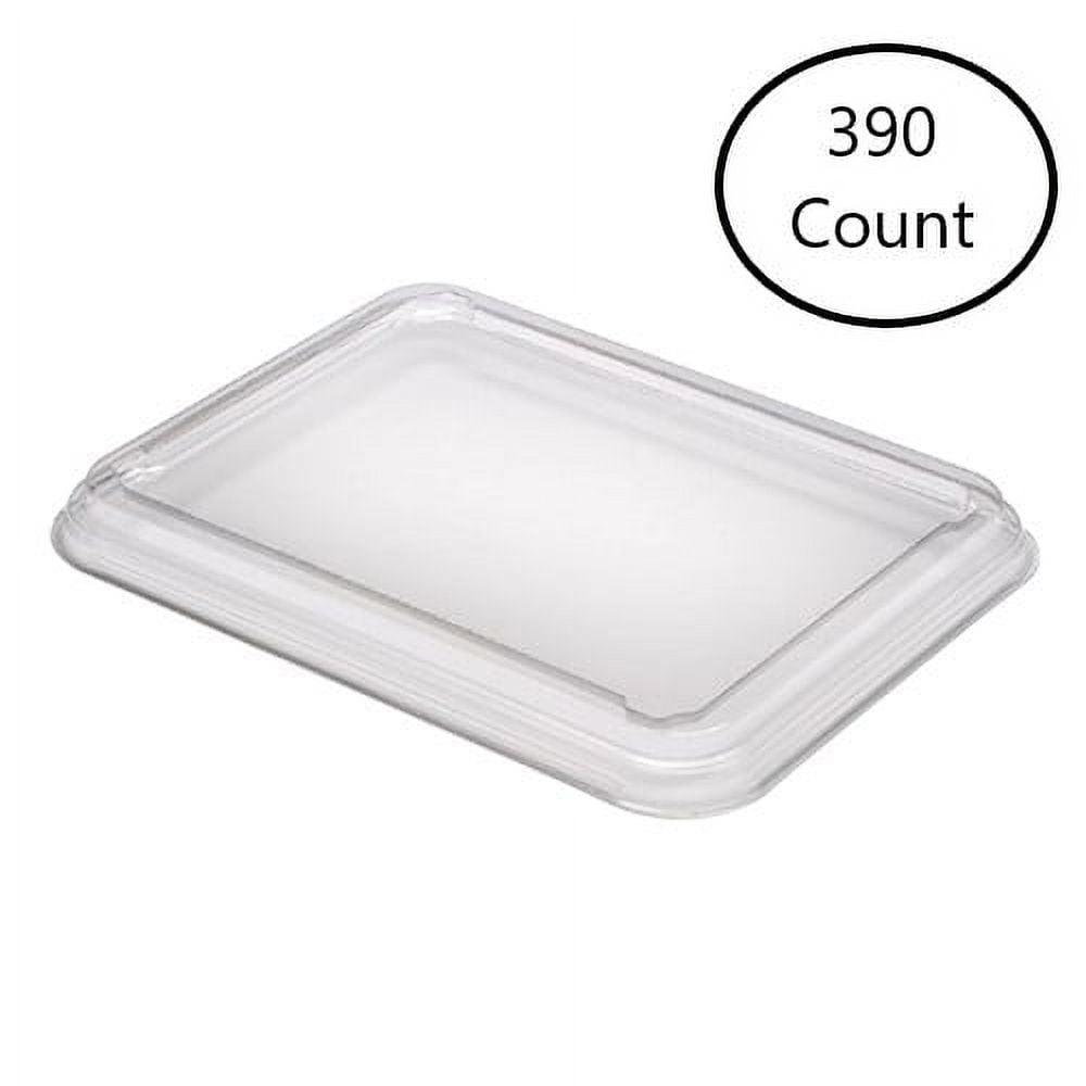 Sabert Sustainable PET Rectangle Tray Lid For 6.5" x 8.5" Trays, Clear ...