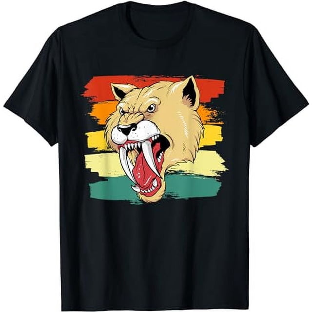 Sabertooth Tiger I Smilodon I Kids Sabertooth T-Shirt - Walmart.com