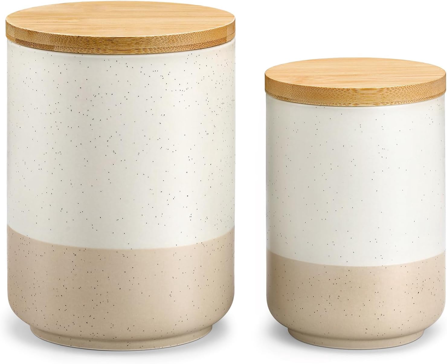 Sabine Canisters for Kitchen Counter, Ceramic Food Storage Jars Set ...
