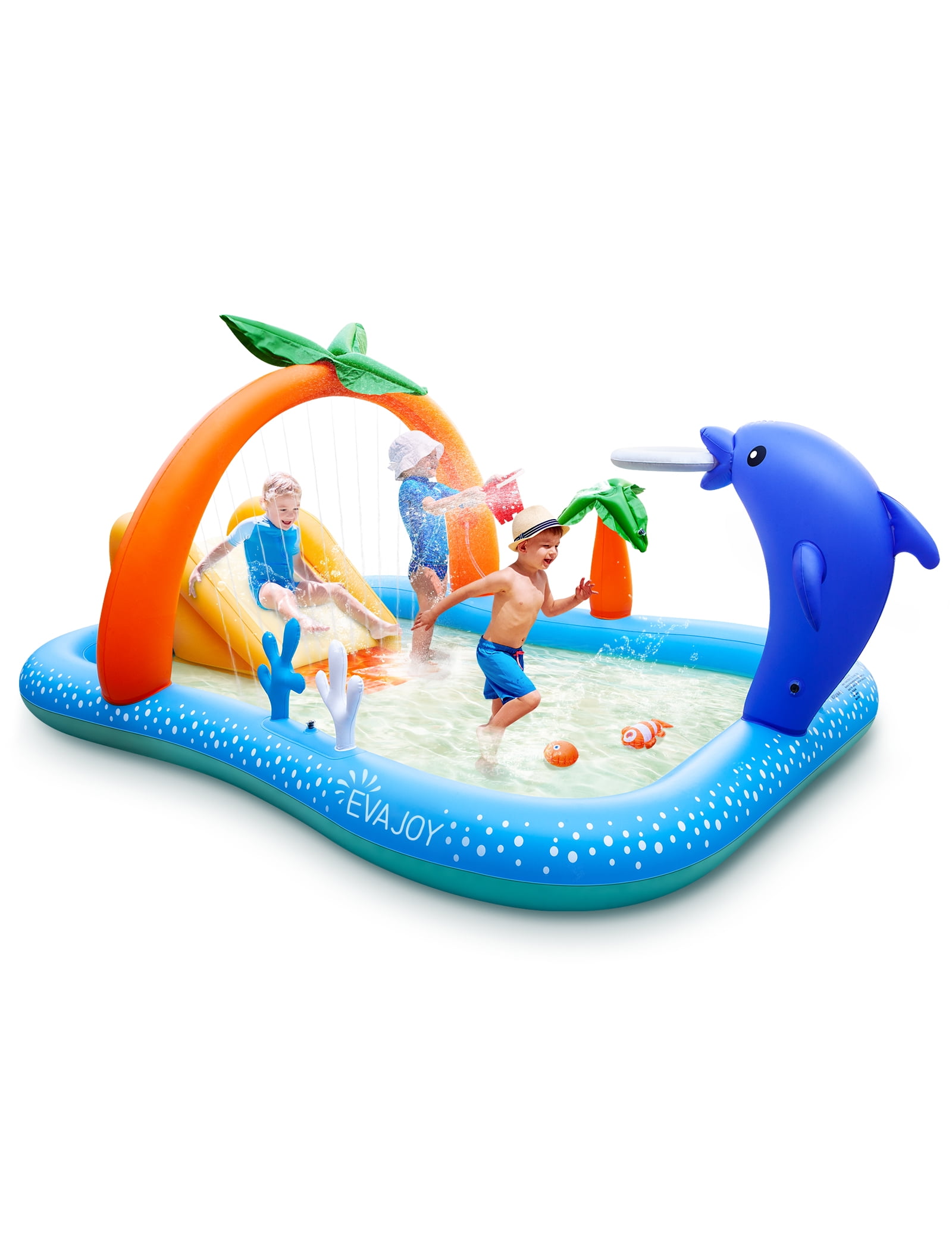 Sable Inflatable Pool, 95 x 75 x 40in Rectangular Swimming Pool for ...