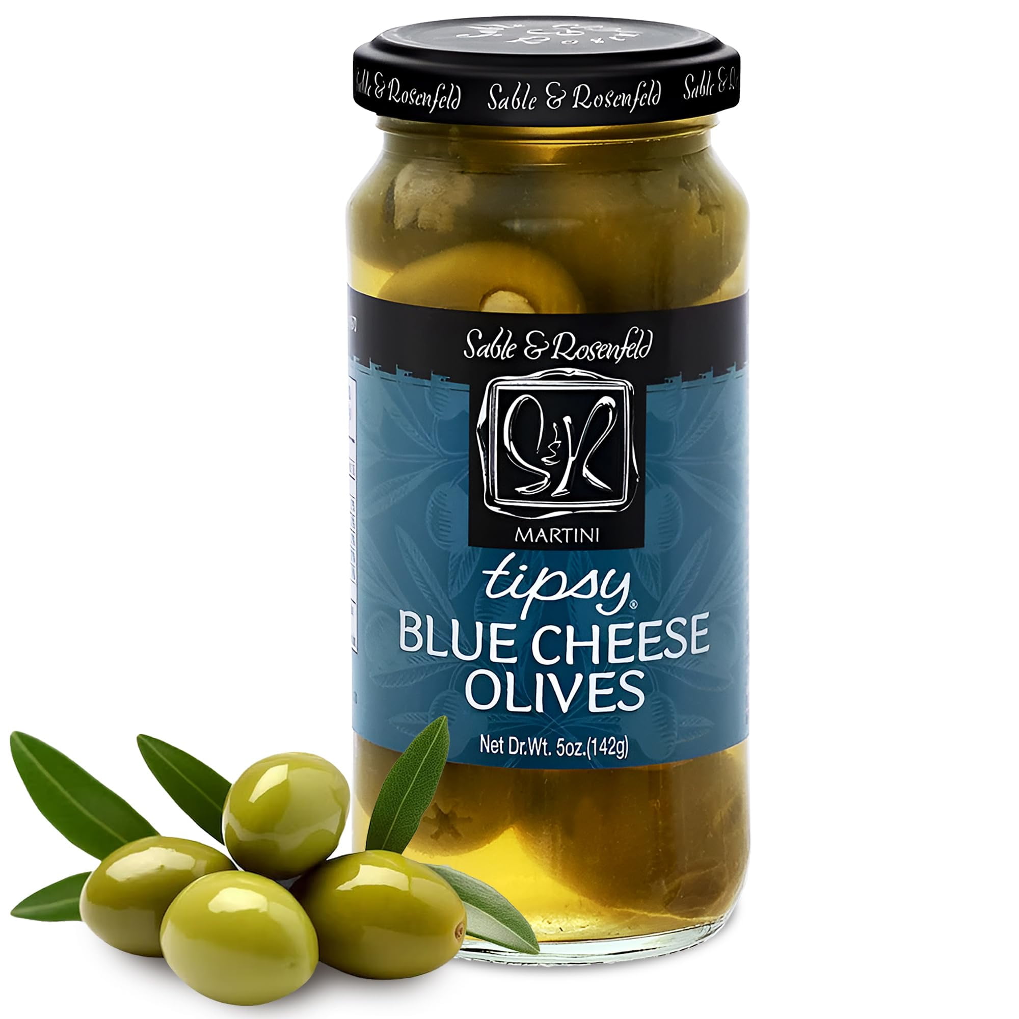 Sable & Rosenfeld Tipsy Blue Cheese Olives, 5 Ounce Jar - Walmart.com