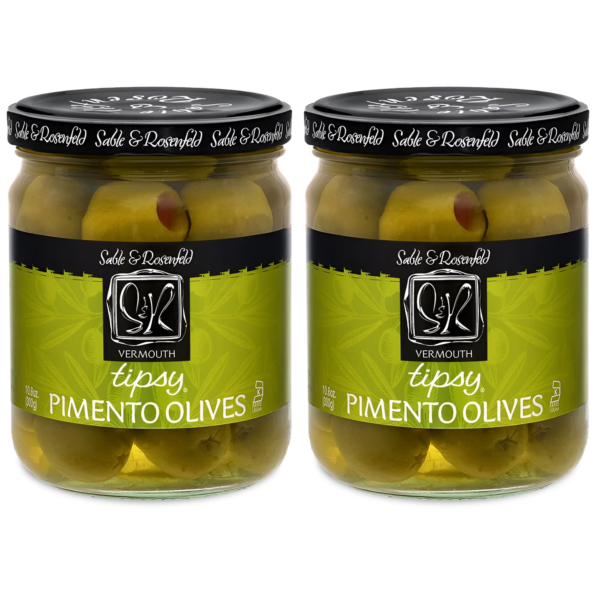 Sable & Rosenfeld Tipsy Olives - Green Olives Stuffed with Pimento ...