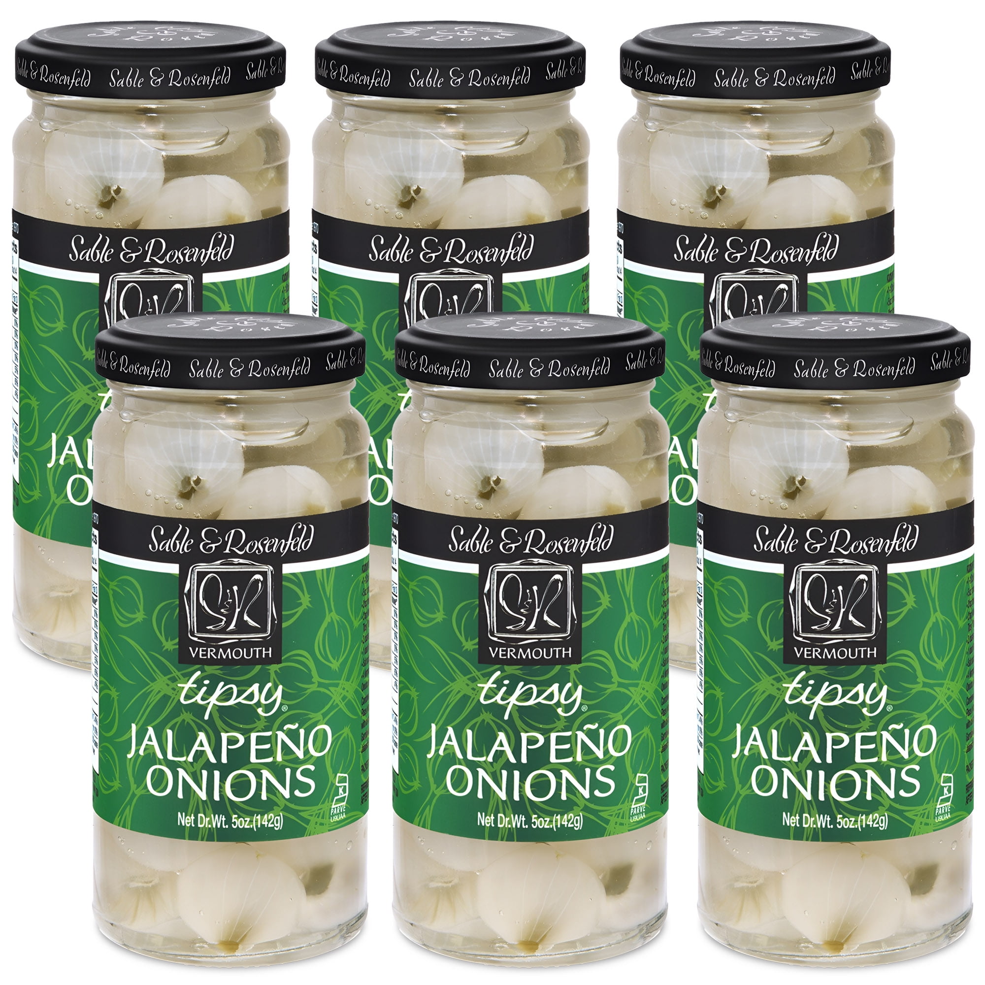 Sable & Rosenfeld Tipsy Onions - Stuffed Jalapeno Cocktail Onions in ...