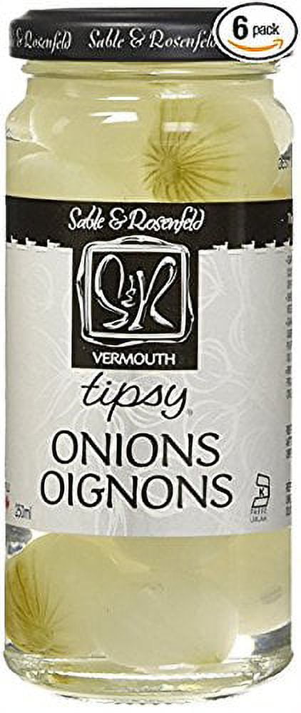 Sable & Rosenfeld Vermouth Tipsy Onions, 5-Ounce Glass Jars (Pack of 12 ...