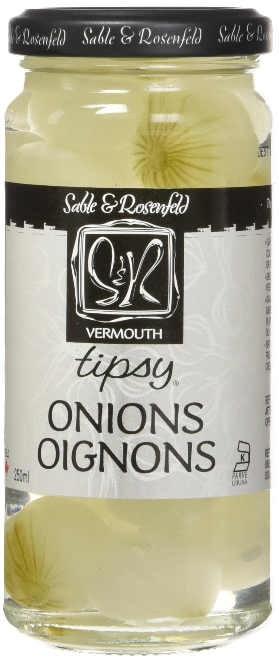 Sable & Rosenfeld Vermouth Tipsy Onions, 5-Ounce Glass Jars (Pack of 6 ...