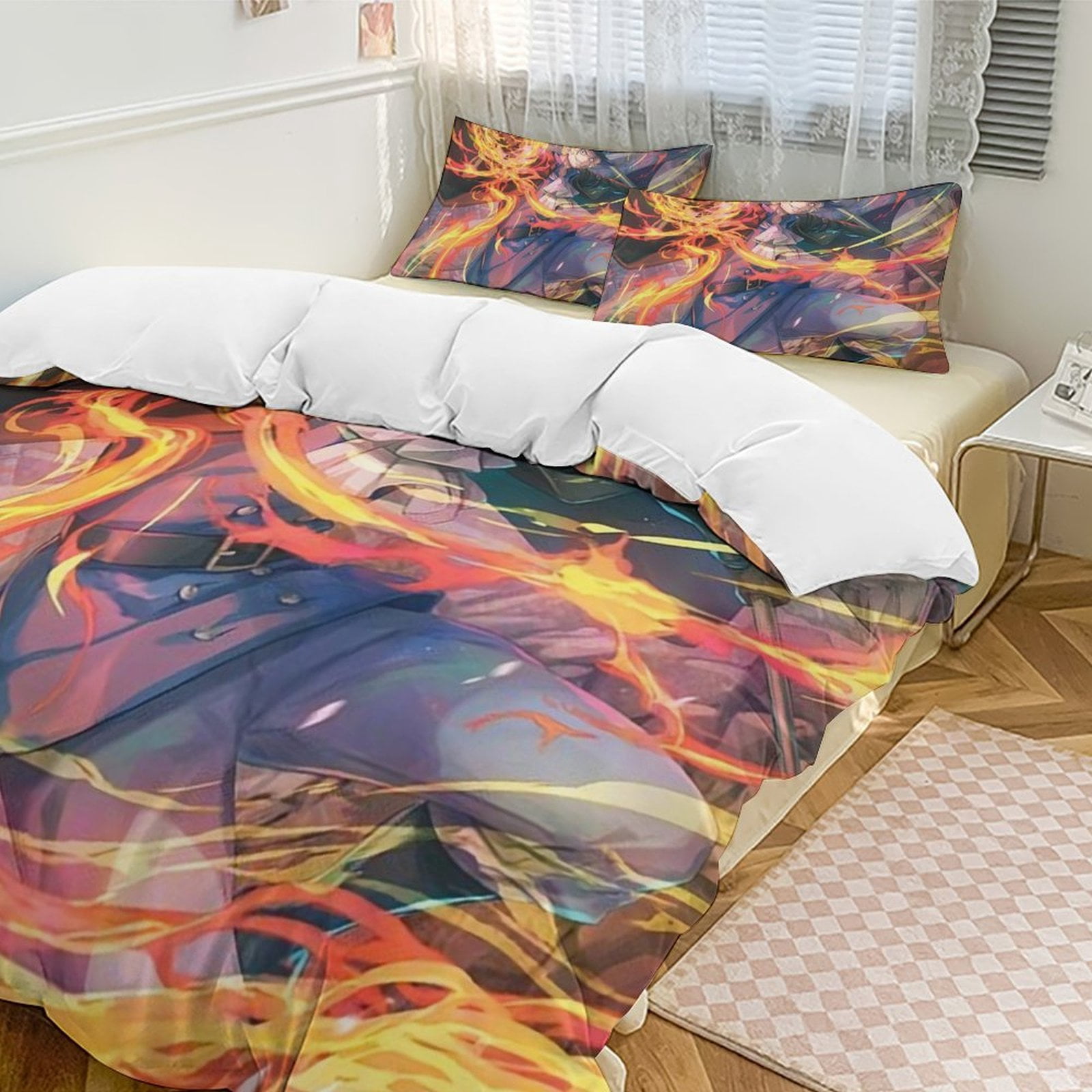 Sabo Bed Duvet Cover Funny Anime Cartoon Bedding Sets Lightweight 3 ...