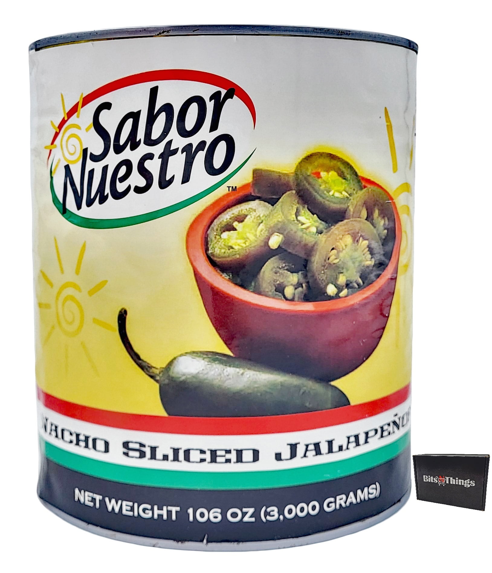 Sabor Nuestro Nacho Sliced Jalapenos 106 oz. - Walmart.com