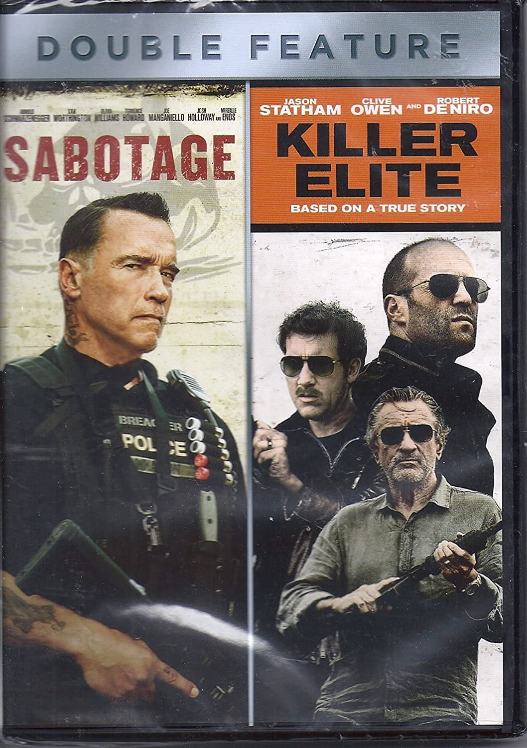 Sabotage / Killer Elite (Double Feature) (DVD), Thriller, Open Road ...