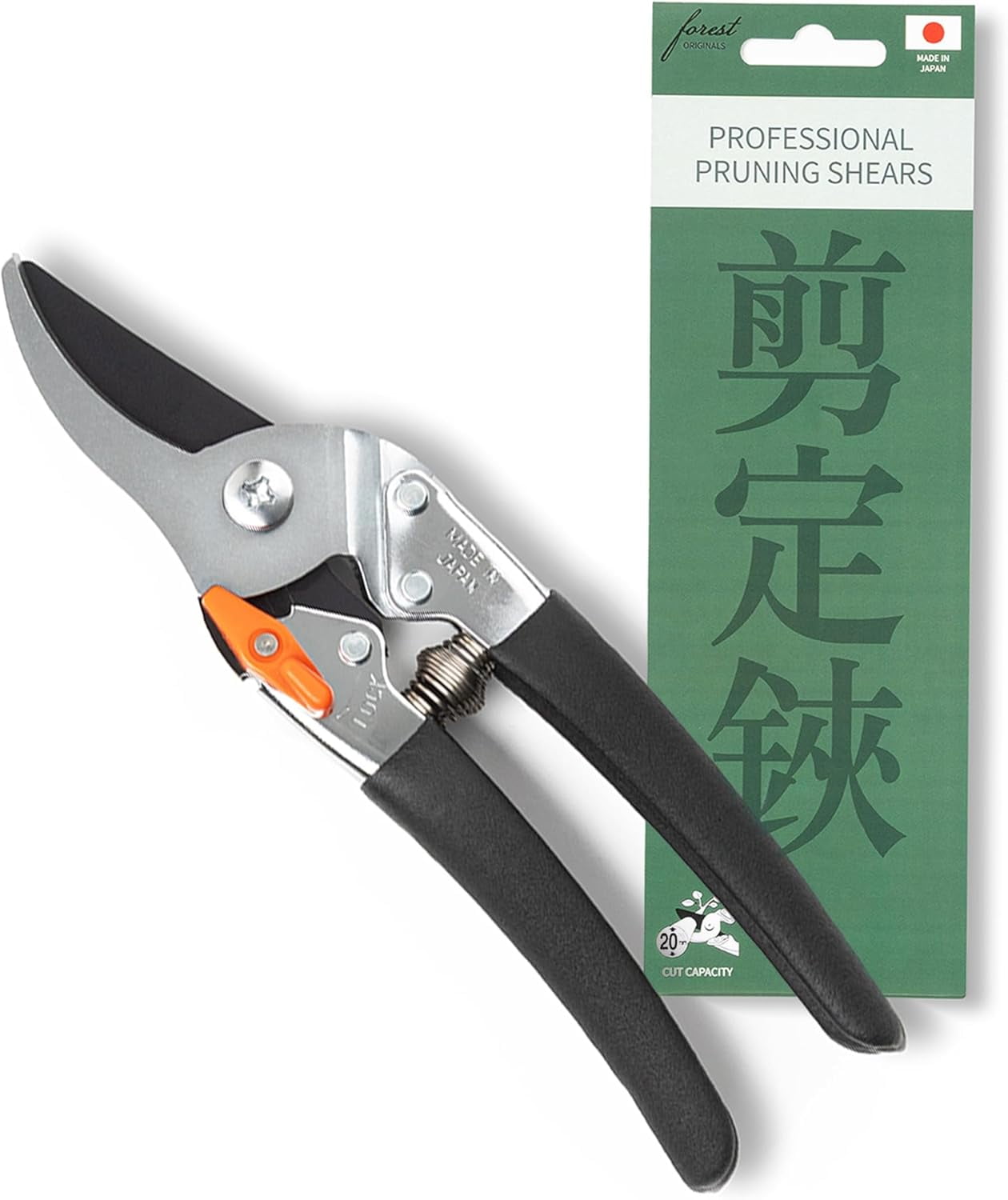 Saboten 7.9-Inch Bypass Pruning She , Fluorine-Coated h-Carbon Steel Blade, Ergonomic Non-Slip ...