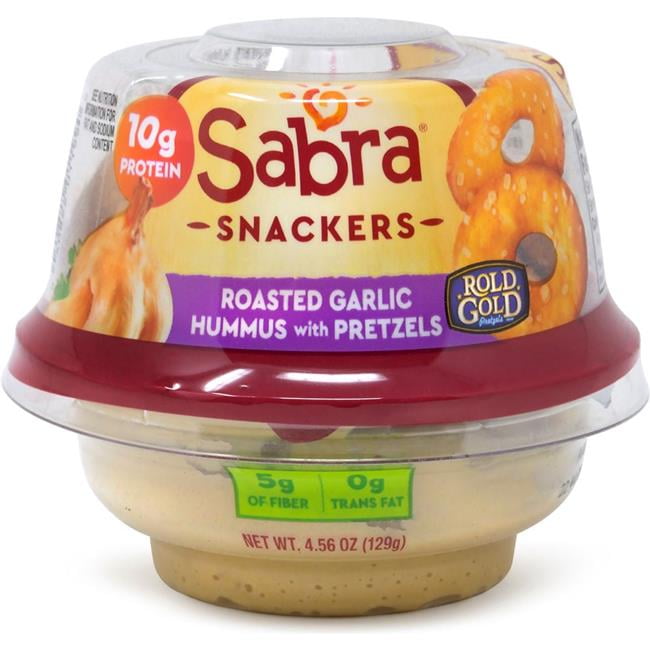 Sabra® Classic Hummus with Pretzel, 4.56 oz Cup, 6 Cups/Pack 30080 ...