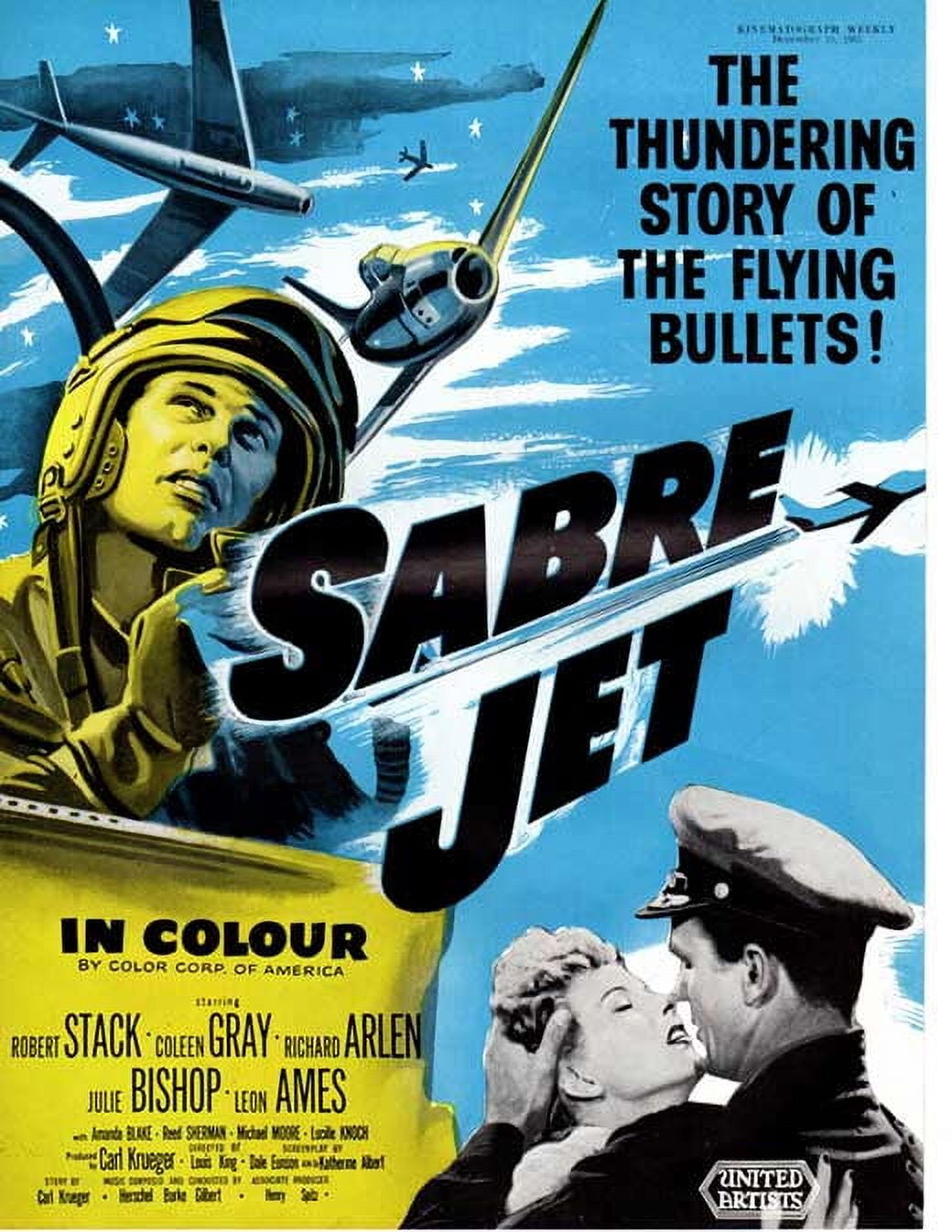 Sabre Jet - Movie Poster (UK Style A) (27" x 40 ") (1953) - Walmart.com