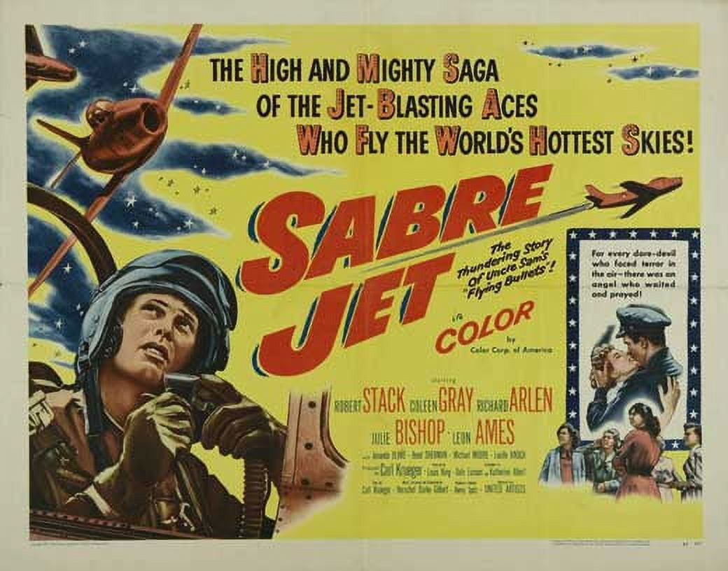 Sabre Jet - movie POSTER (Half Sheet Style A) (22" x 28") (1953 ...