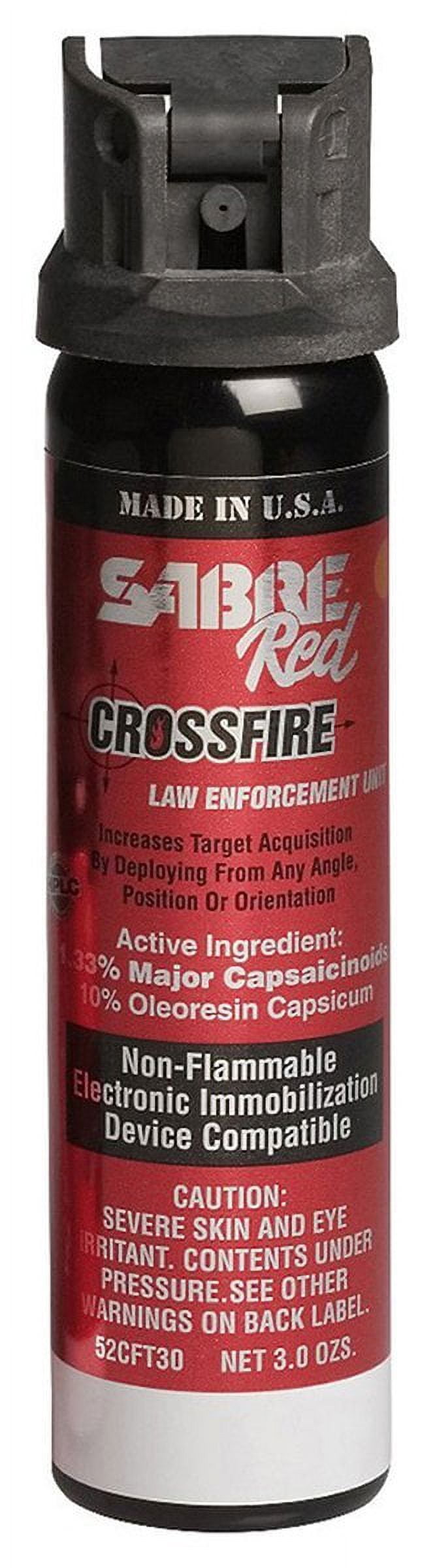 Sabre Red MK-4 Crossfire Pepper Spray, 3.0 oz, 10% OC, Continuous ...