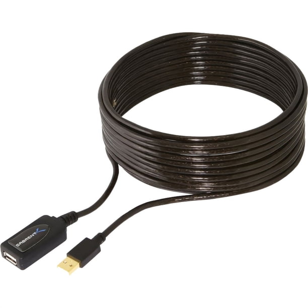 Sabrent 32-foot USB 2.0 Active Extension Cable - Walmart Business Supplies