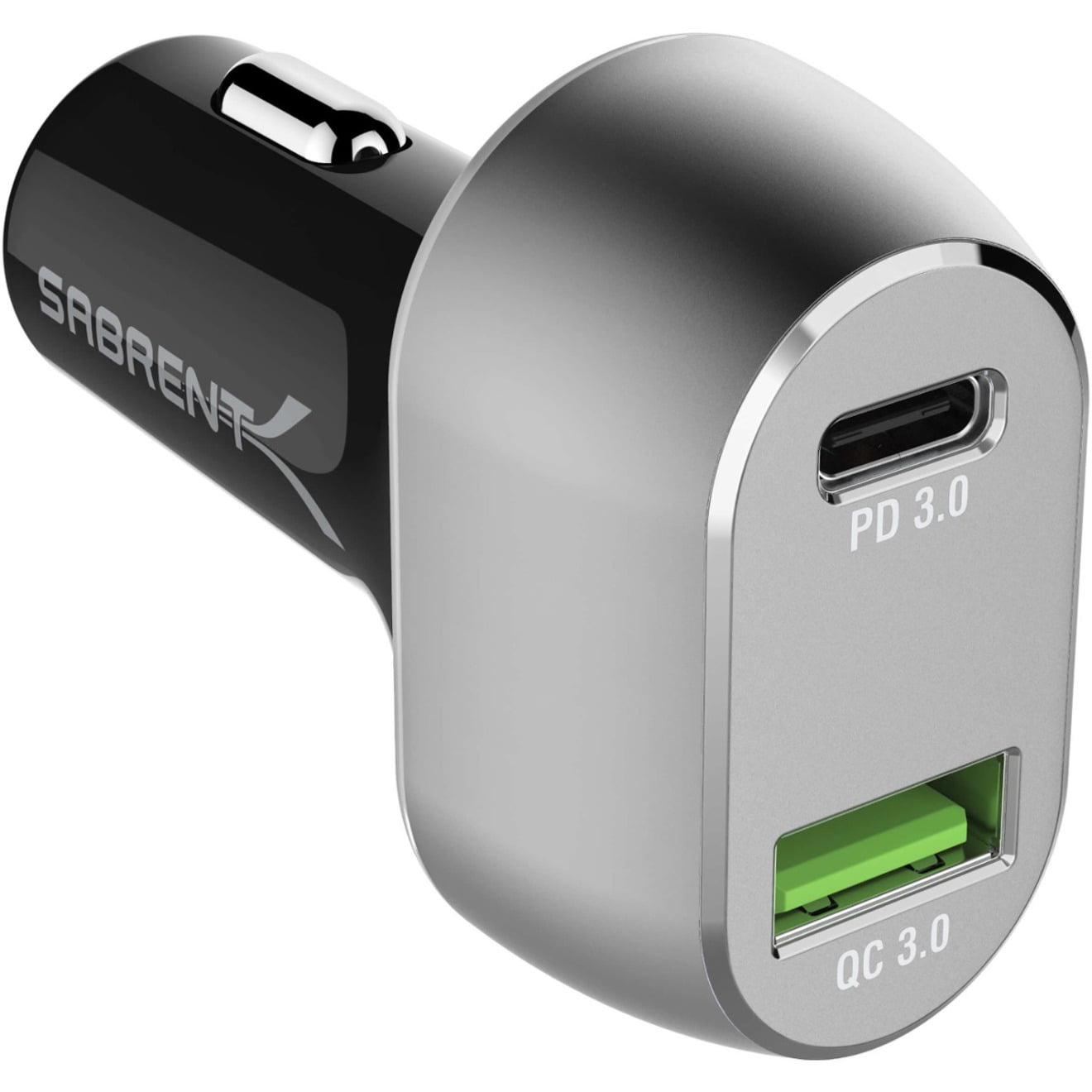 Sabrent 63W 2-Port USB Quick Charge 3.0 PD Car Charger (CH-PDQC ...