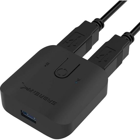 Sabrent USB-SW30 - USB peripheral sharing switch - 2 x SuperSpeed USB 3 ...