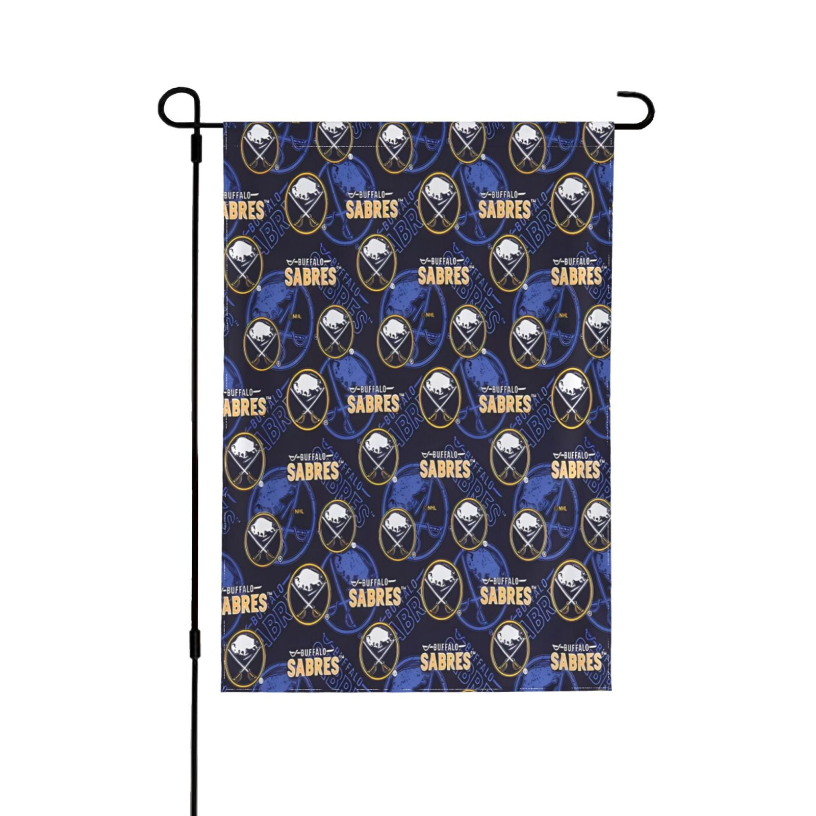 Sabres Hockey Team All Seasons Double Sided Garden Flag, Double Sided ...