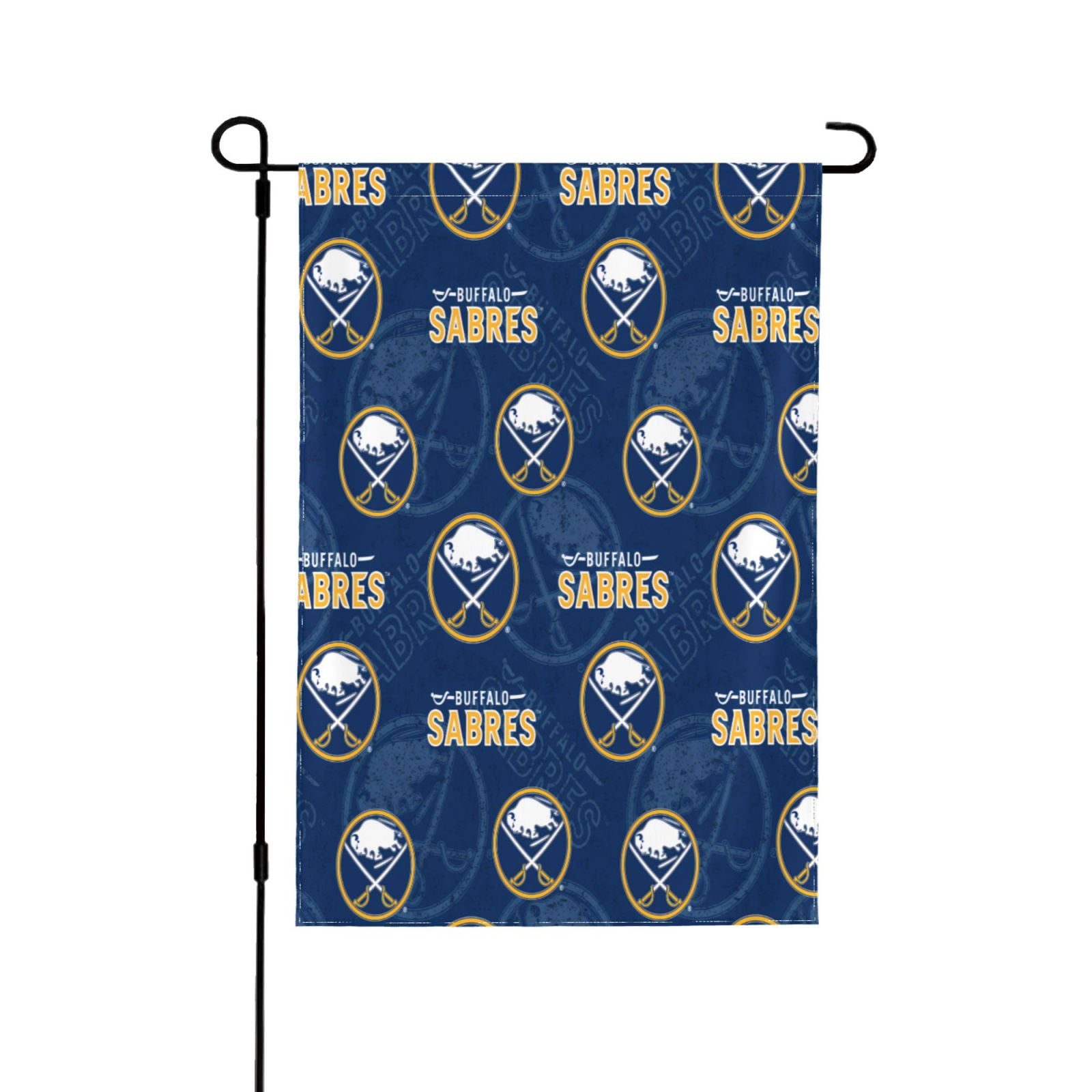 Sabres Hockey Team All Seasons Double Sided Garden Flag, Double Sided ...
