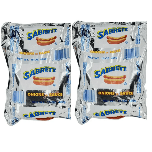 Sabrett Pushcart Style Onion In Sauce 15 oz. - Pack of 2 - Walmart.com