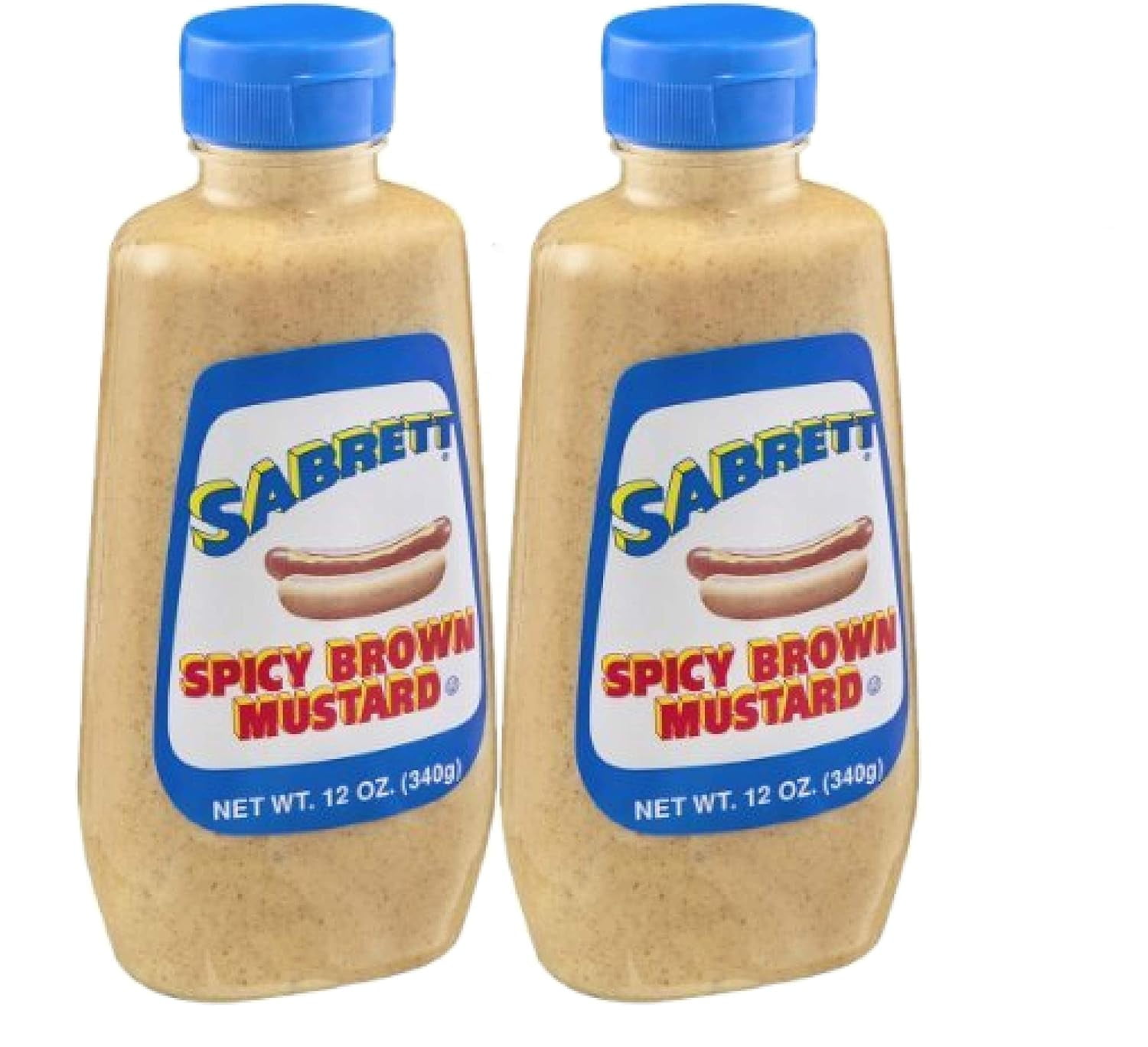 Sabrett Spicy Brown Mustard, 12 oz, Pack of 2 - Walmart.com