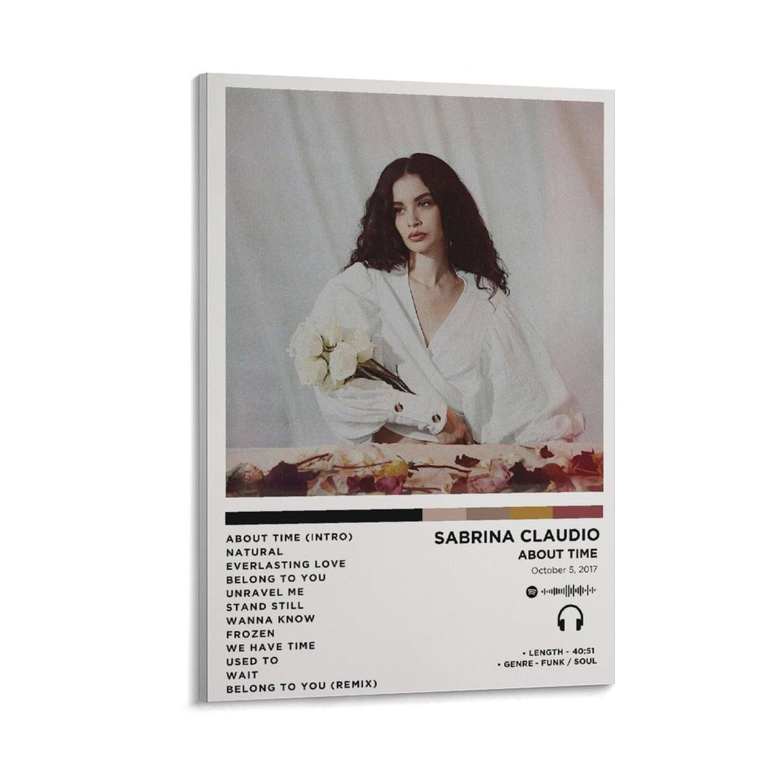 Sabrina Claudio About Time Canvas Poster Bedroom Decoration Landscape Office Valentine's ...