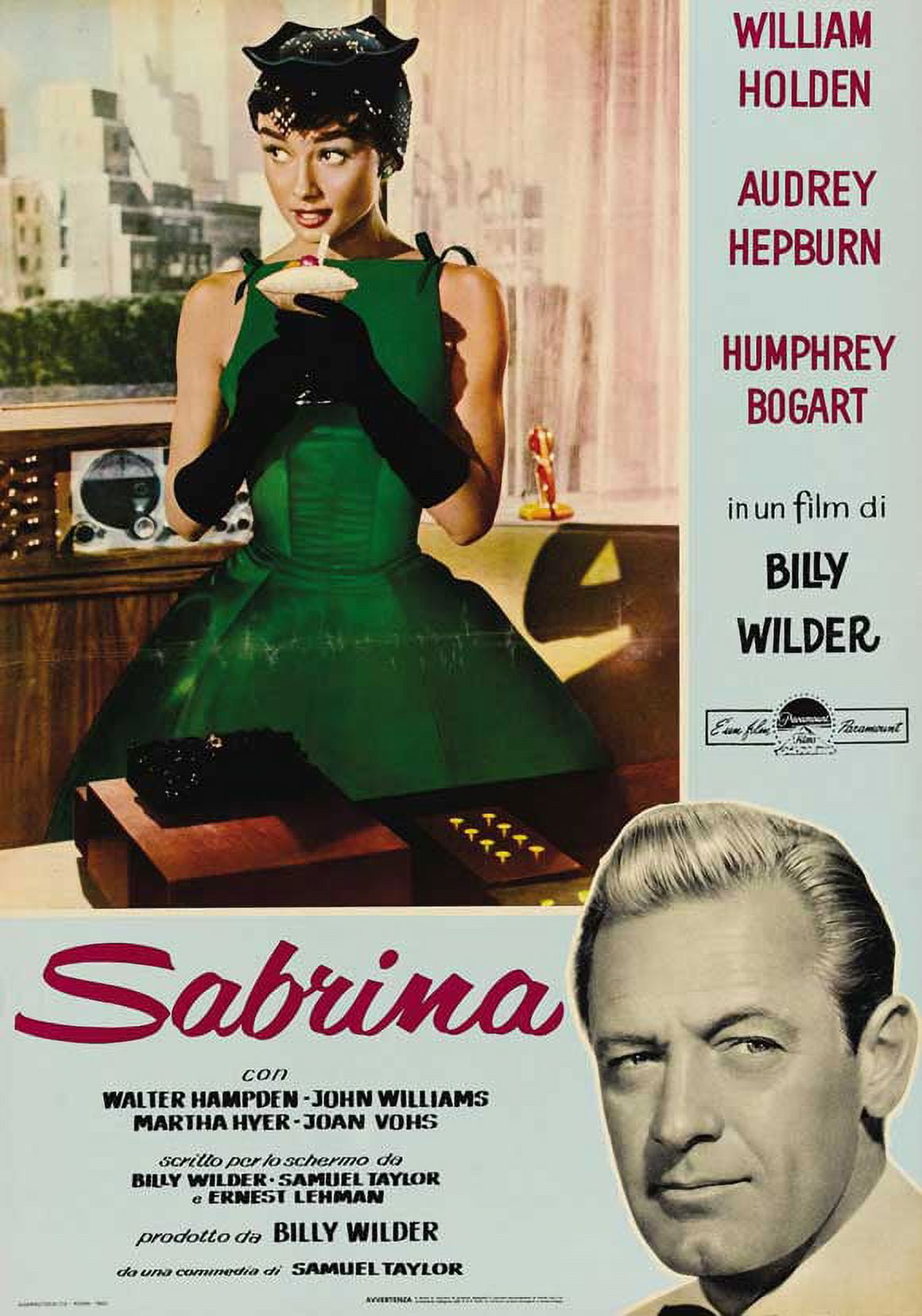 Sabrina - movie POSTER (Style I) (27" x 40") (1954) - Walmart.com
