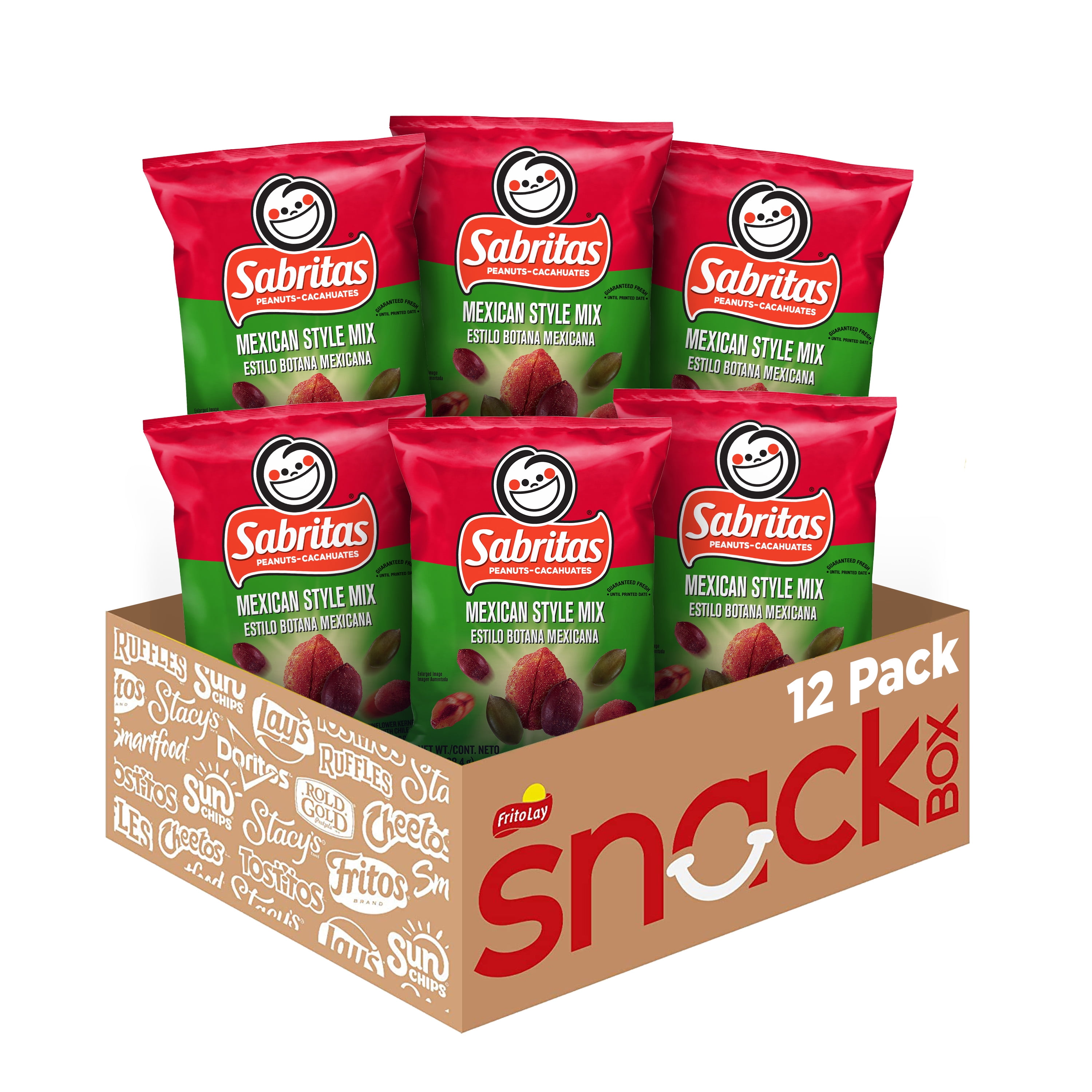(12 pack) Sabritas Snacks Mexican Style Mix Chile and Lime, 7 oz Bag ...