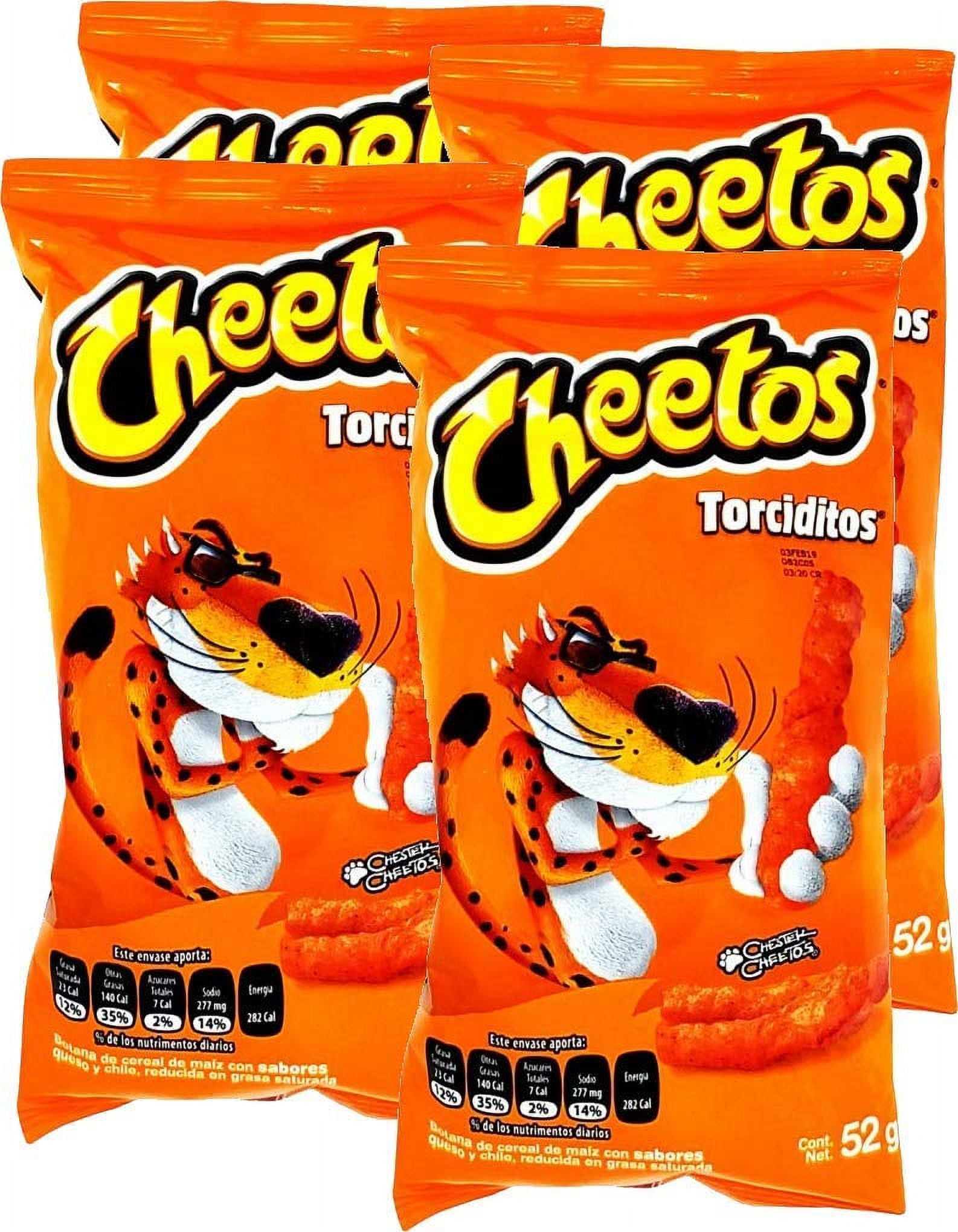 Sabritas Cheetos Torciditos Chips, 4-Pack, 208 Gram Total Weight, 52 ...